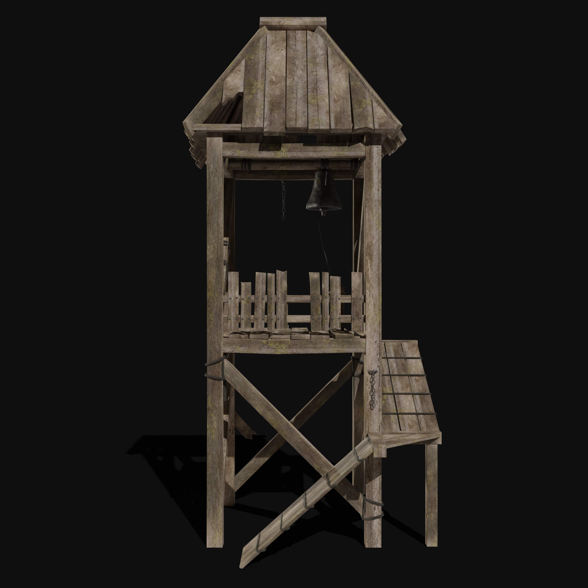 Alarm Bell Signal Tower Collection - 3D Model by Enterables