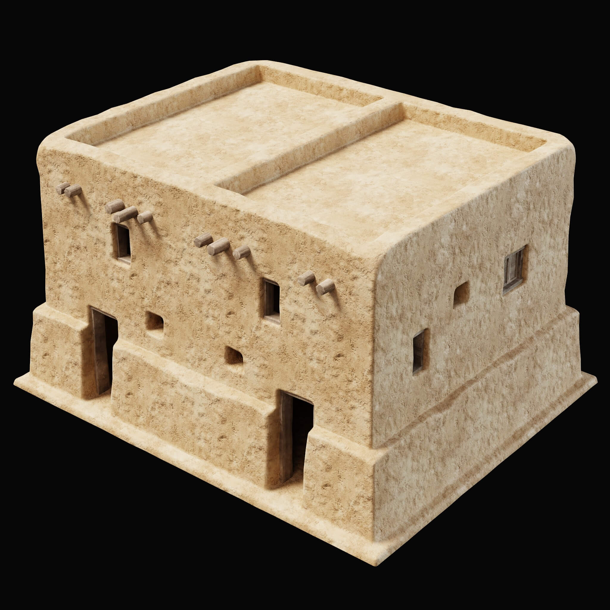 Ancient Generic Clay House Hut Collection - 3D Model by Enterables