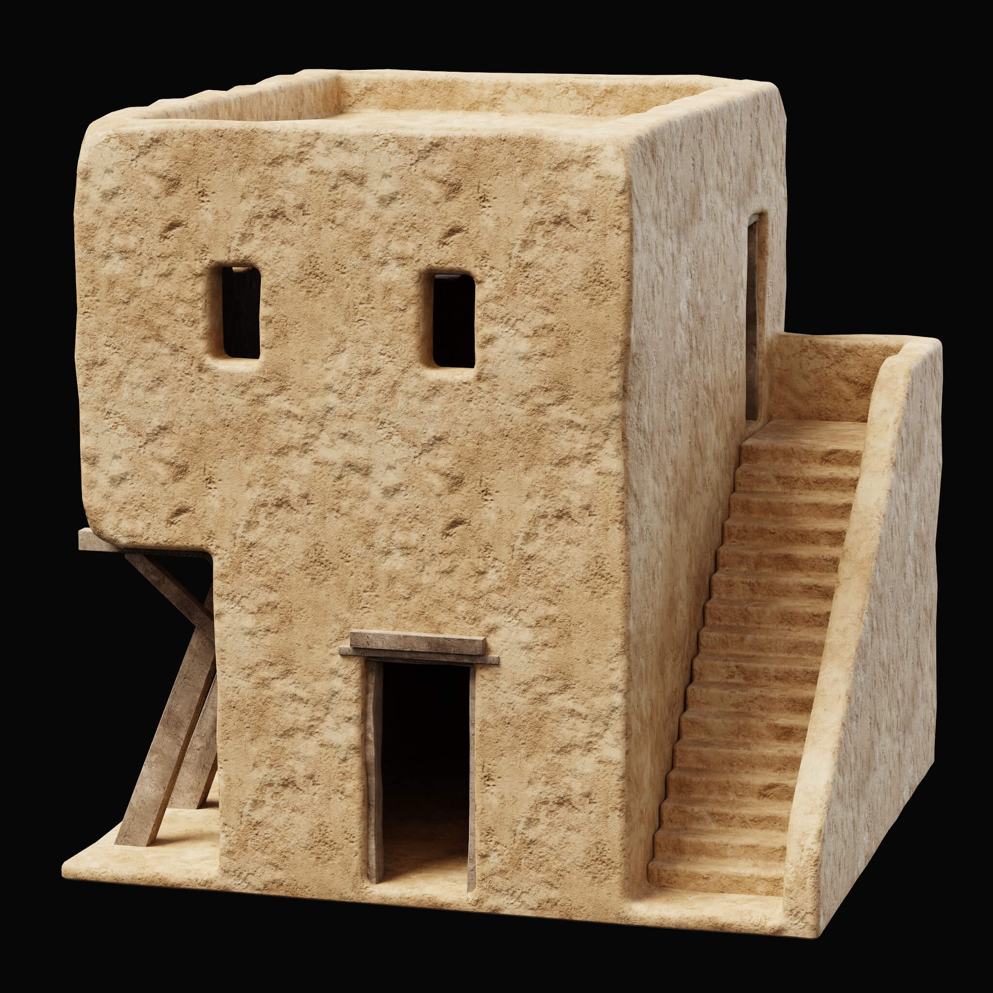 Ancient Generic Clay House Hut Collection - 3D Model by Enterables