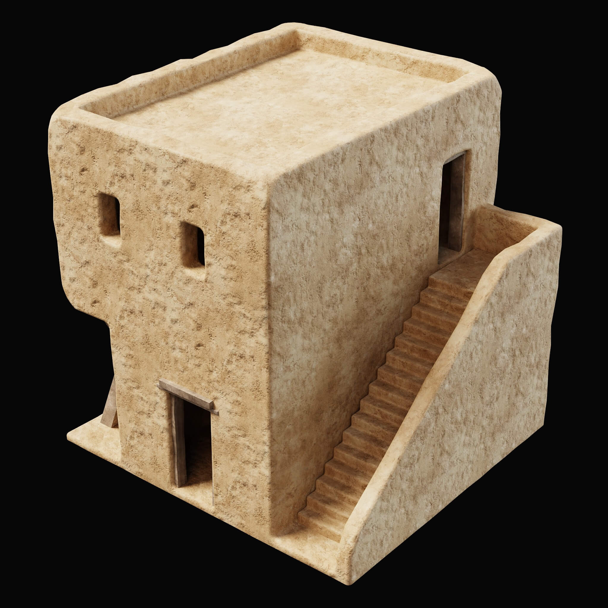 Ancient Generic Clay House Hut Collection - 3D Model by Enterables