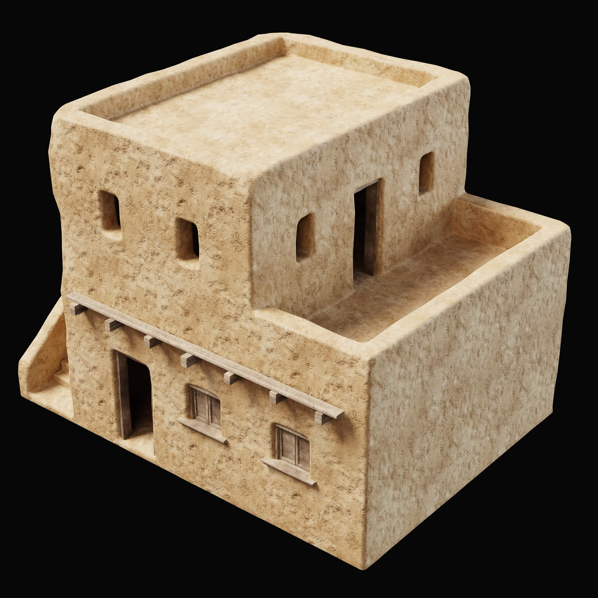 Ancient Generic Clay House Hut Collection - 3D Model by Enterables