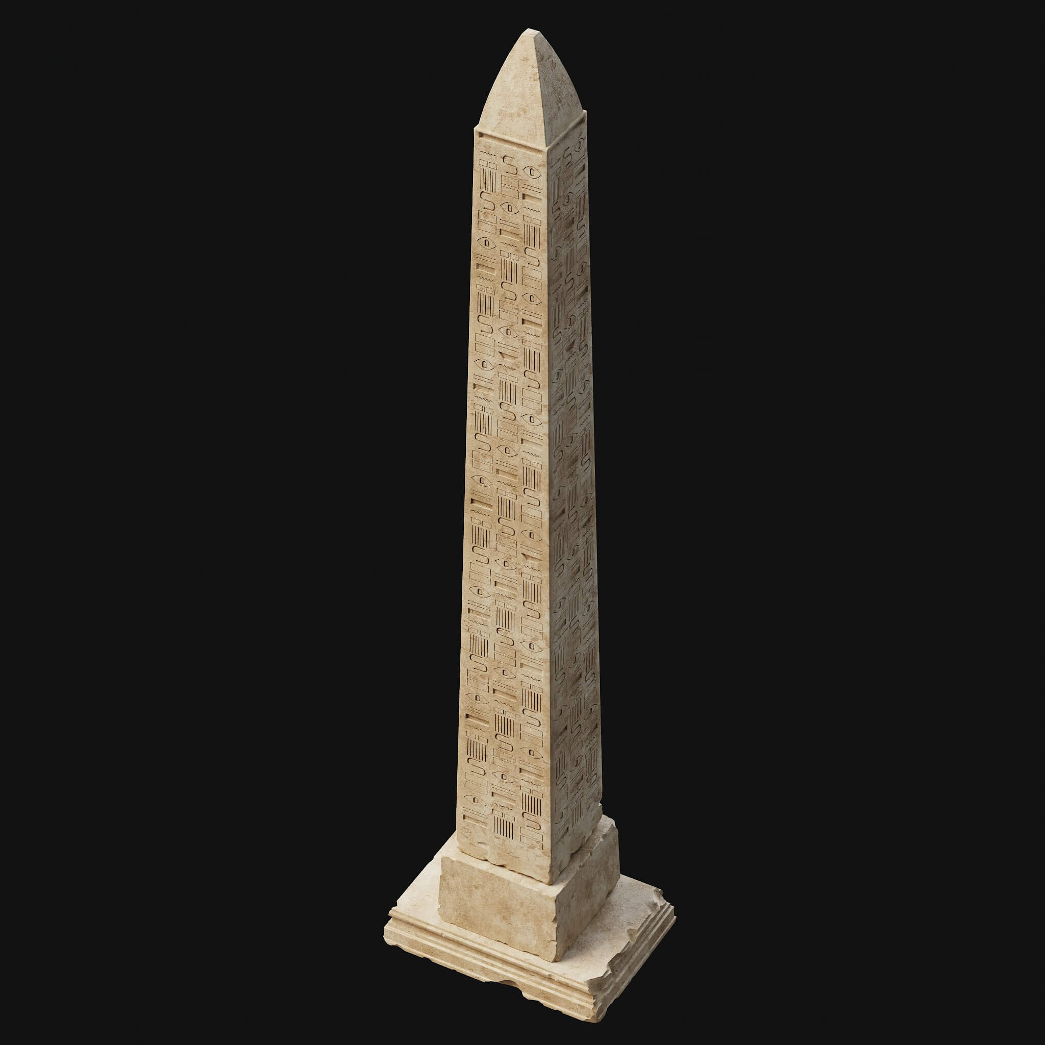 Ancient Monument Statue Column Collection - 3D Model by Enterables