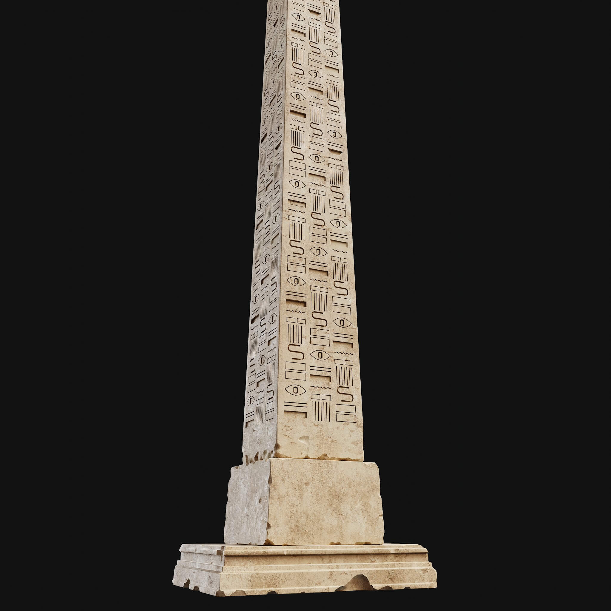 Ancient Monument Statue Column Collection - 3D Model by Enterables