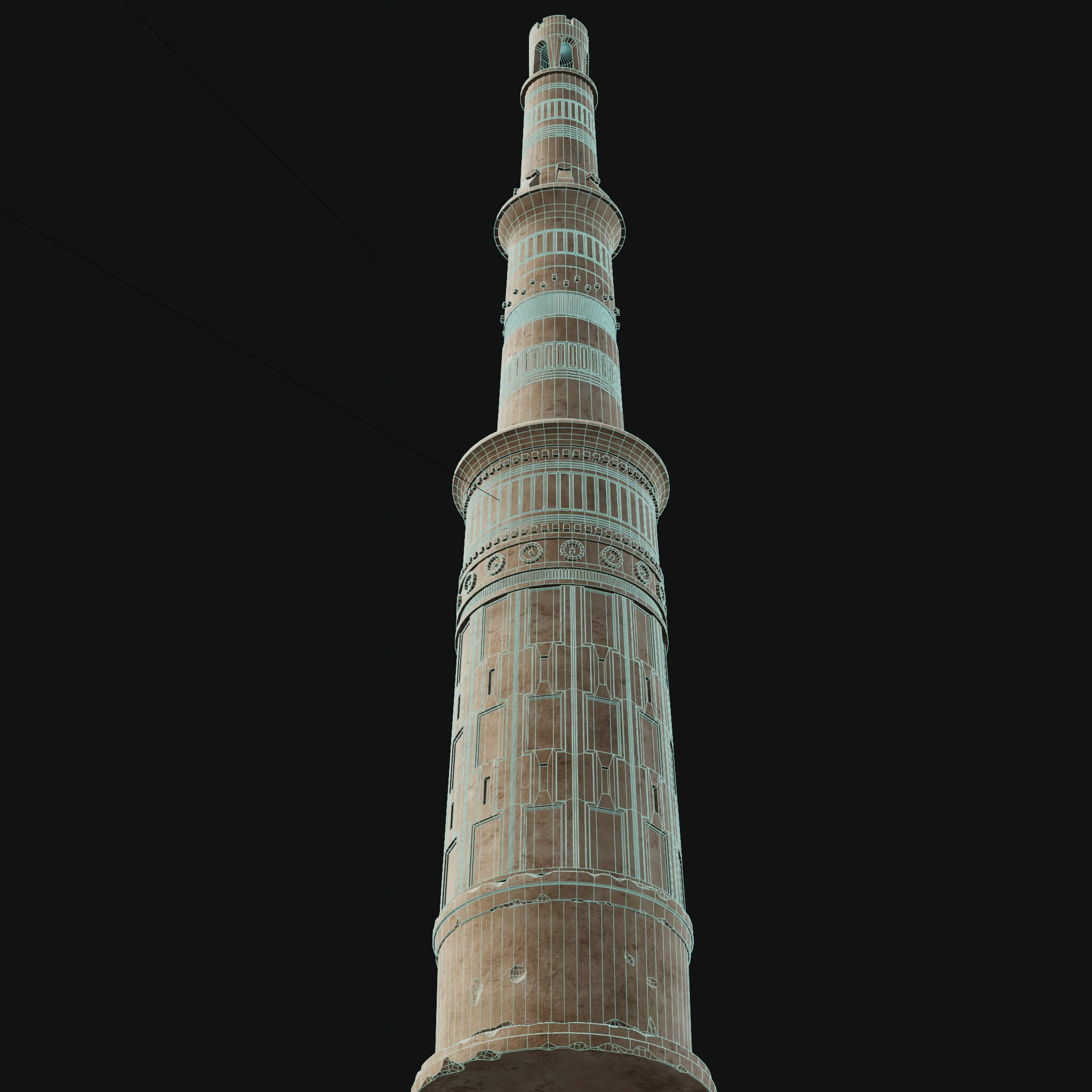 Ancient Monument Statue Column Collection - 3D Model by Enterables