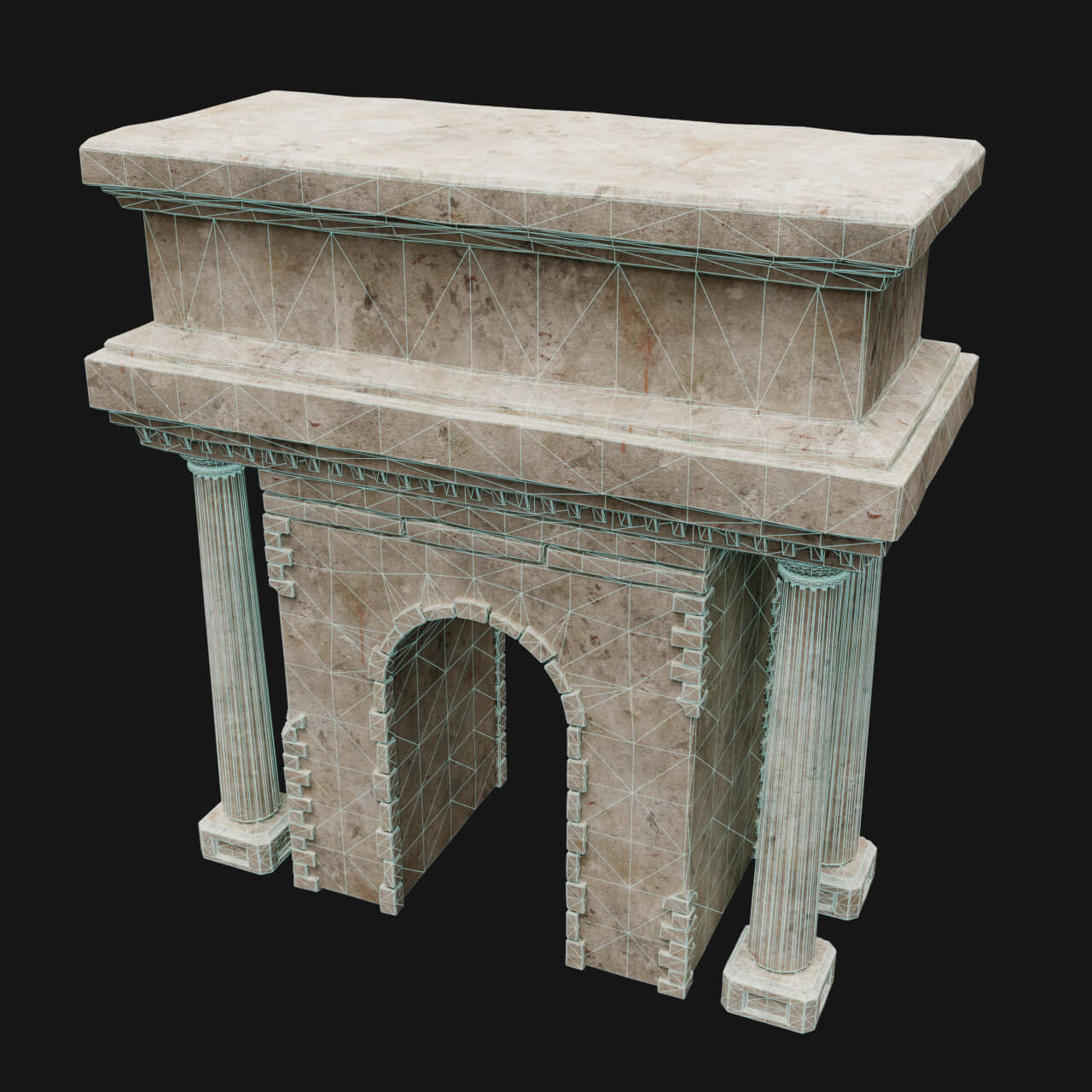 Ancient Ruin Old Greek Roman Ruins Collection - 3D Model by Enterables