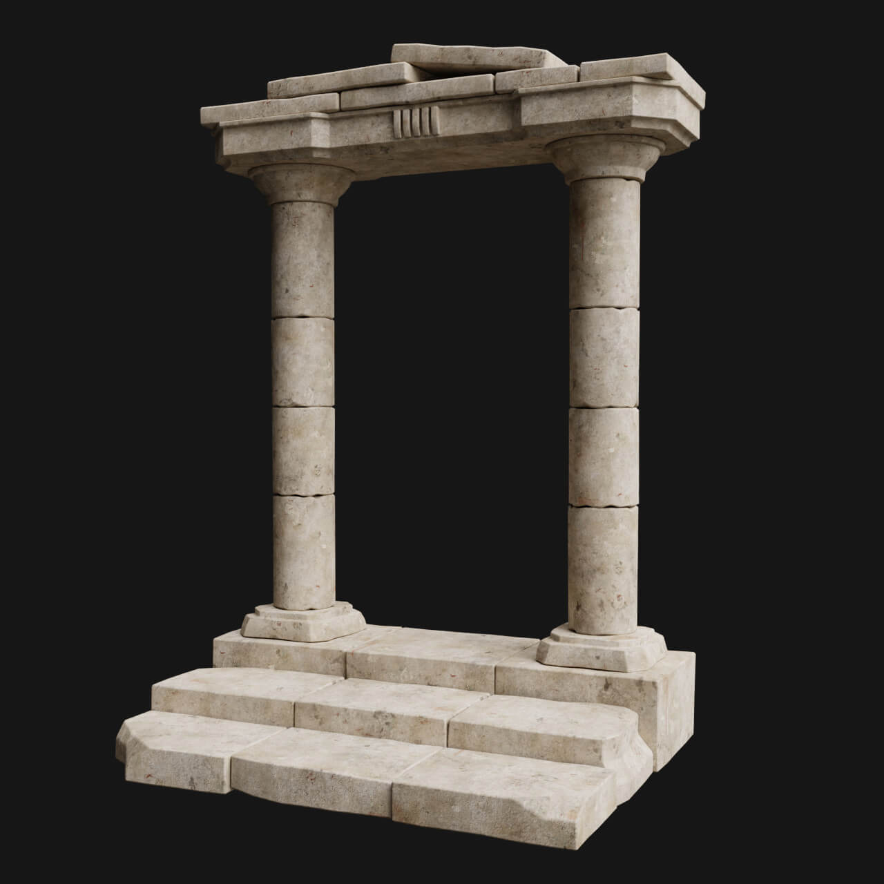 Ancient Ruin Old Greek Roman Ruins Collection - 3D Model by Enterables