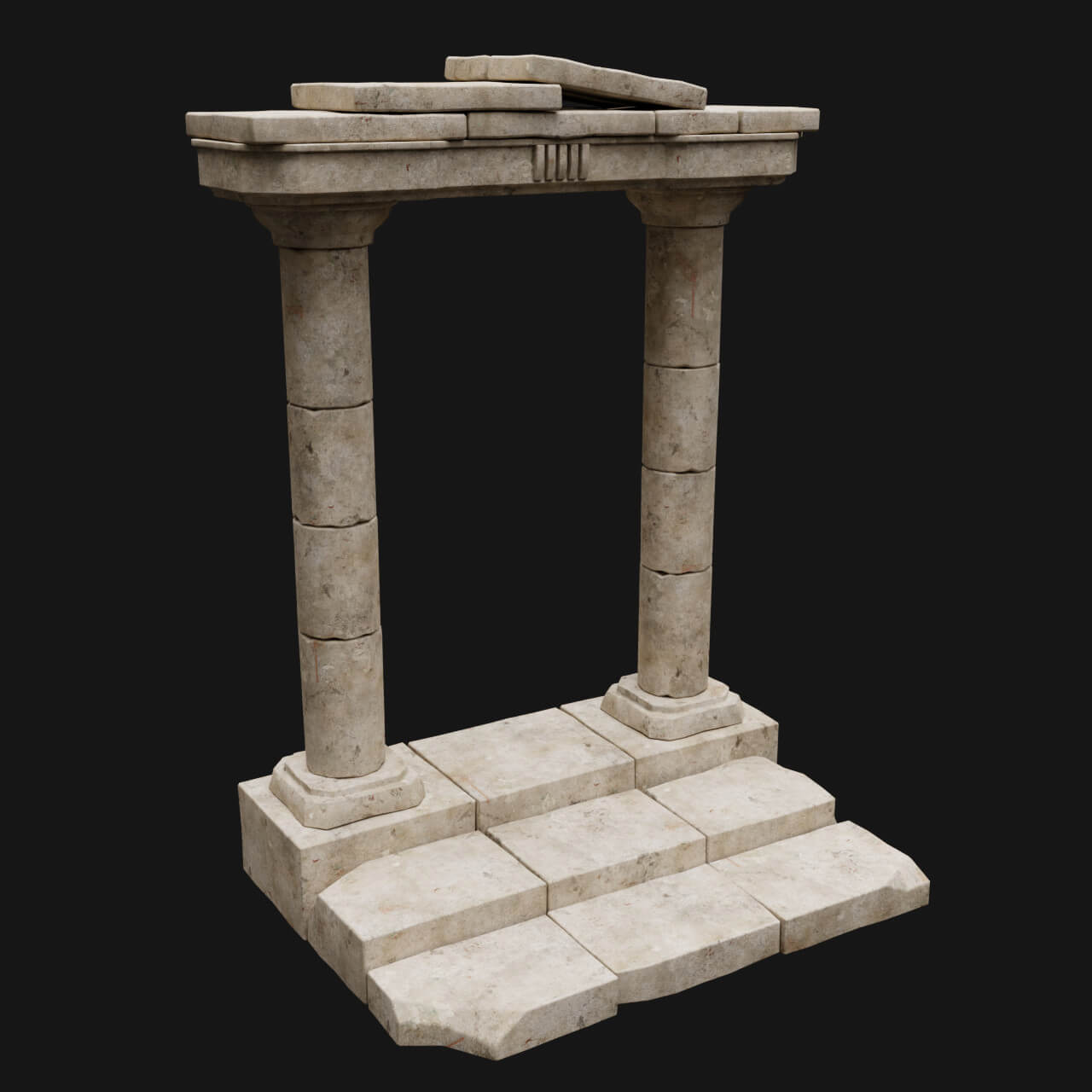 Ancient Ruin Old Greek Roman Ruins Collection - 3D Model by Enterables