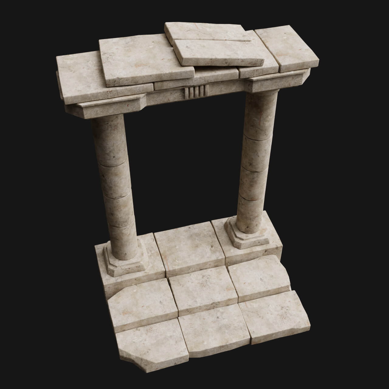 Ancient Ruin Old Greek Roman Ruins Collection - 3D Model by Enterables