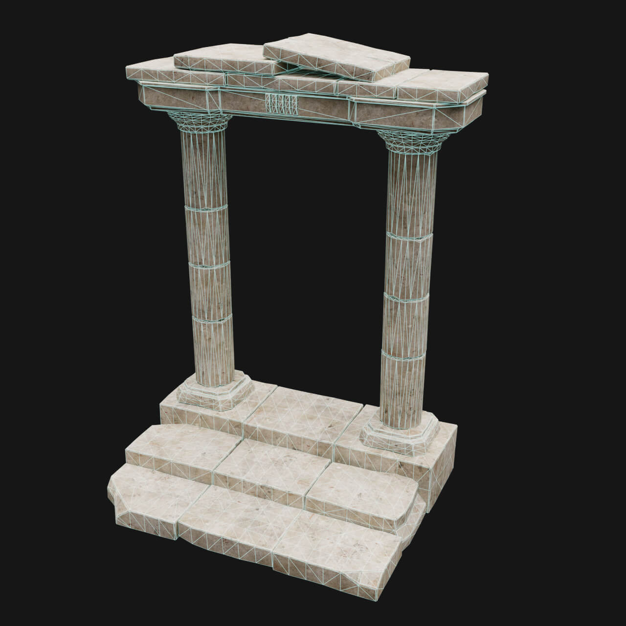 Ancient Ruin Old Greek Roman Ruins Collection - 3D Model by Enterables
