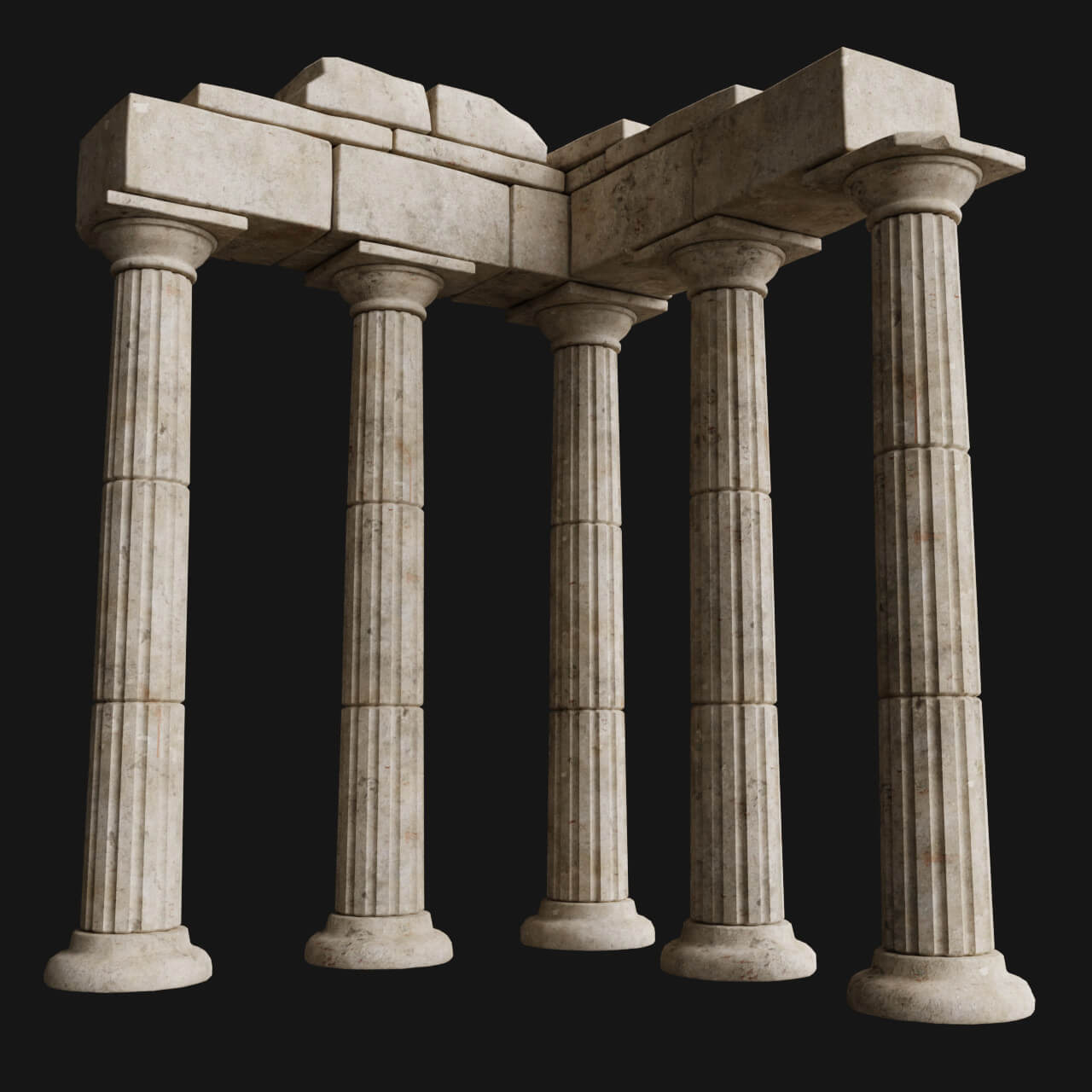Ancient Ruin Old Greek Roman Ruins Collection - 3D Model by Enterables