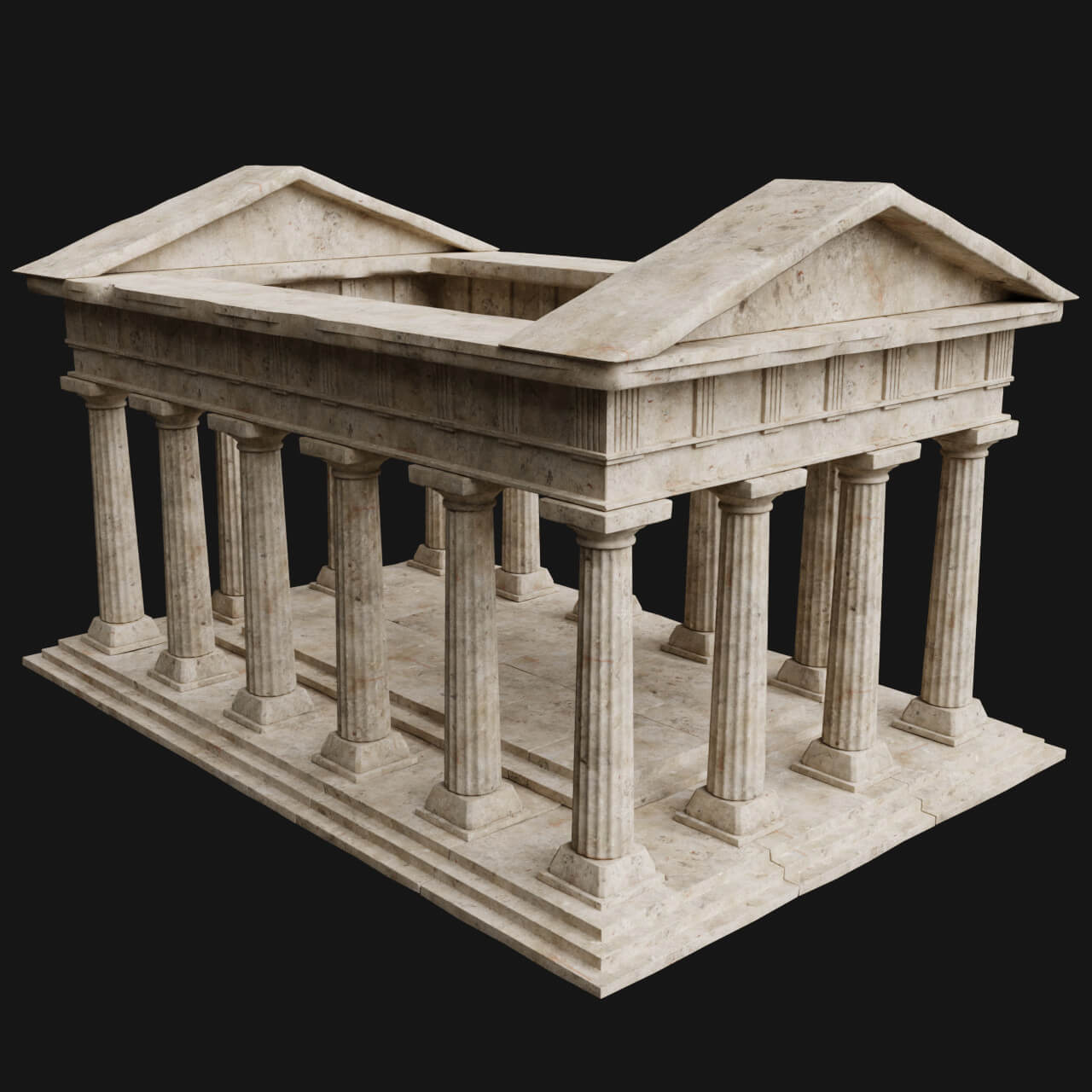 Ancient Ruin Old Greek Roman Ruins Collection - 3D Model by Enterables