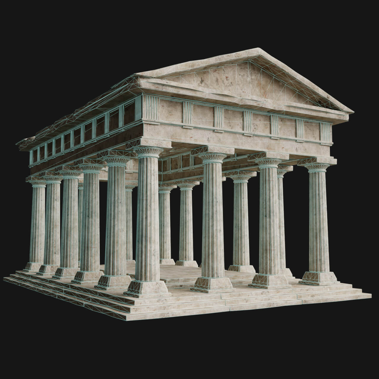 Ancient Ruin Old Greek Roman Ruins Collection - 3D Model by Enterables