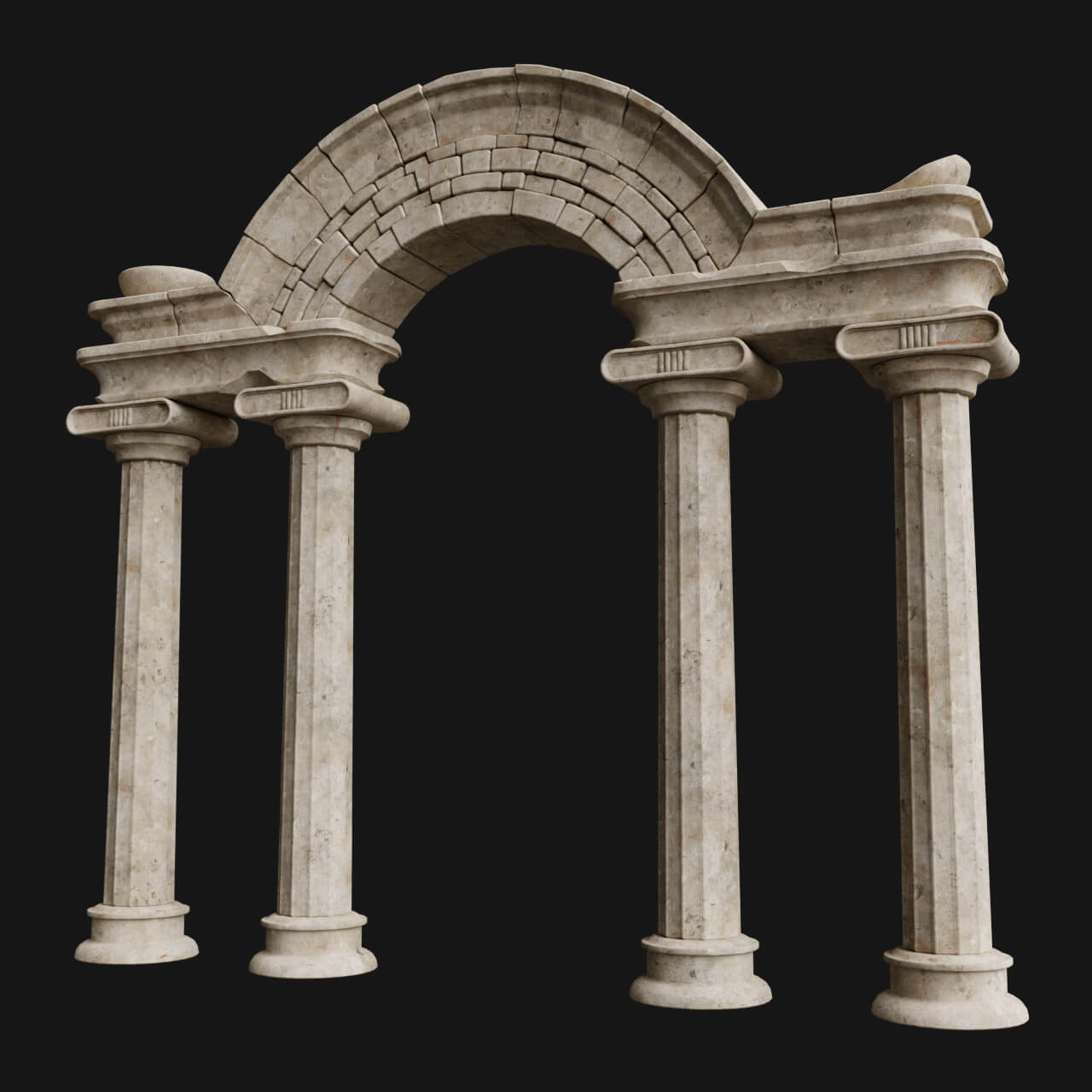 Ancient Ruin Old Greek Roman Ruins Collection - 3D Model by Enterables
