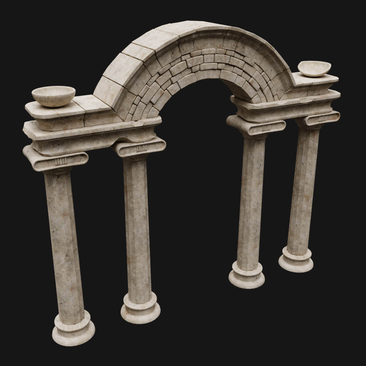 Ancient Ruin Old Greek Roman Ruins Collection - 3D Model by Enterables