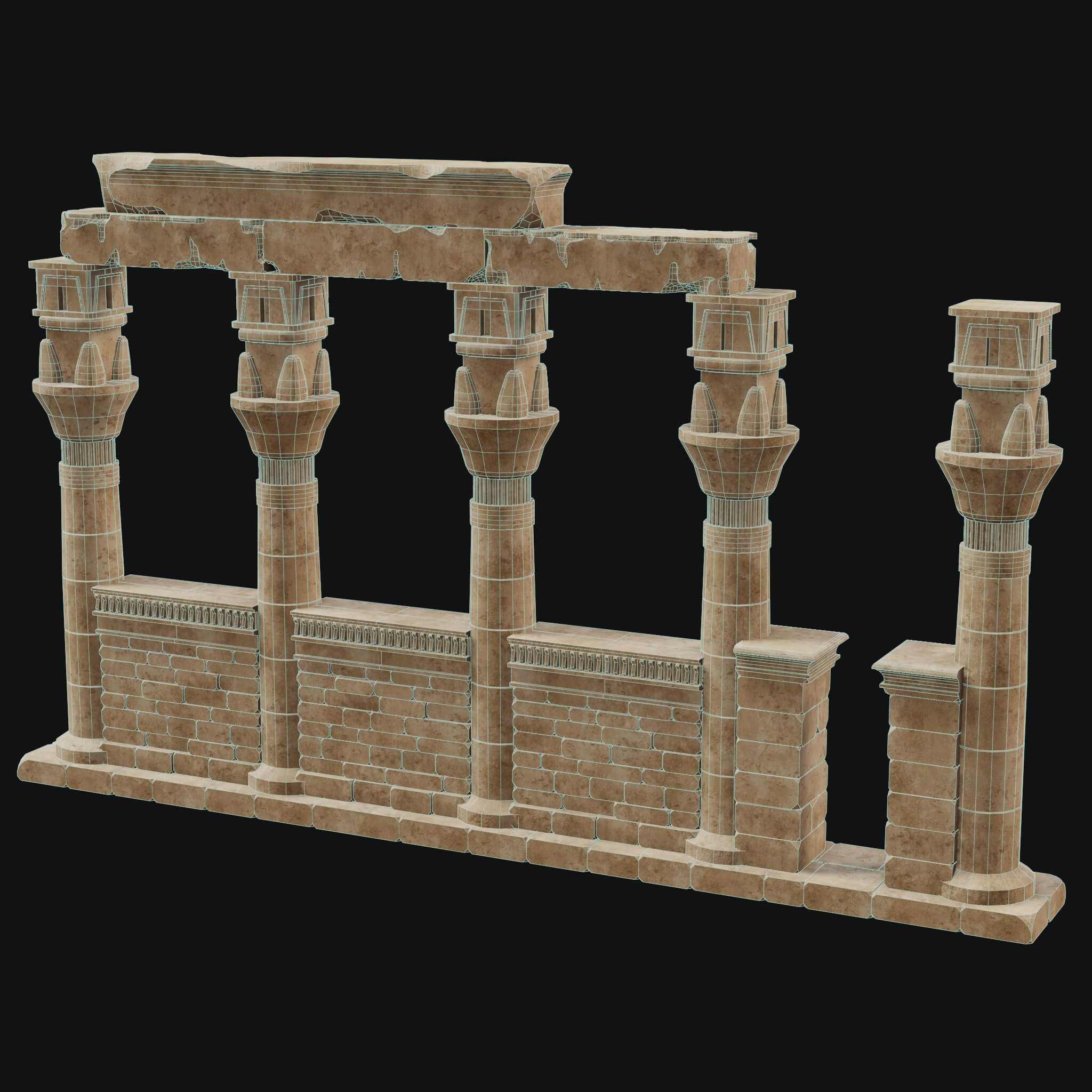 Ancient Ruin Temple Tomb Collection - 3D Model by Enterables