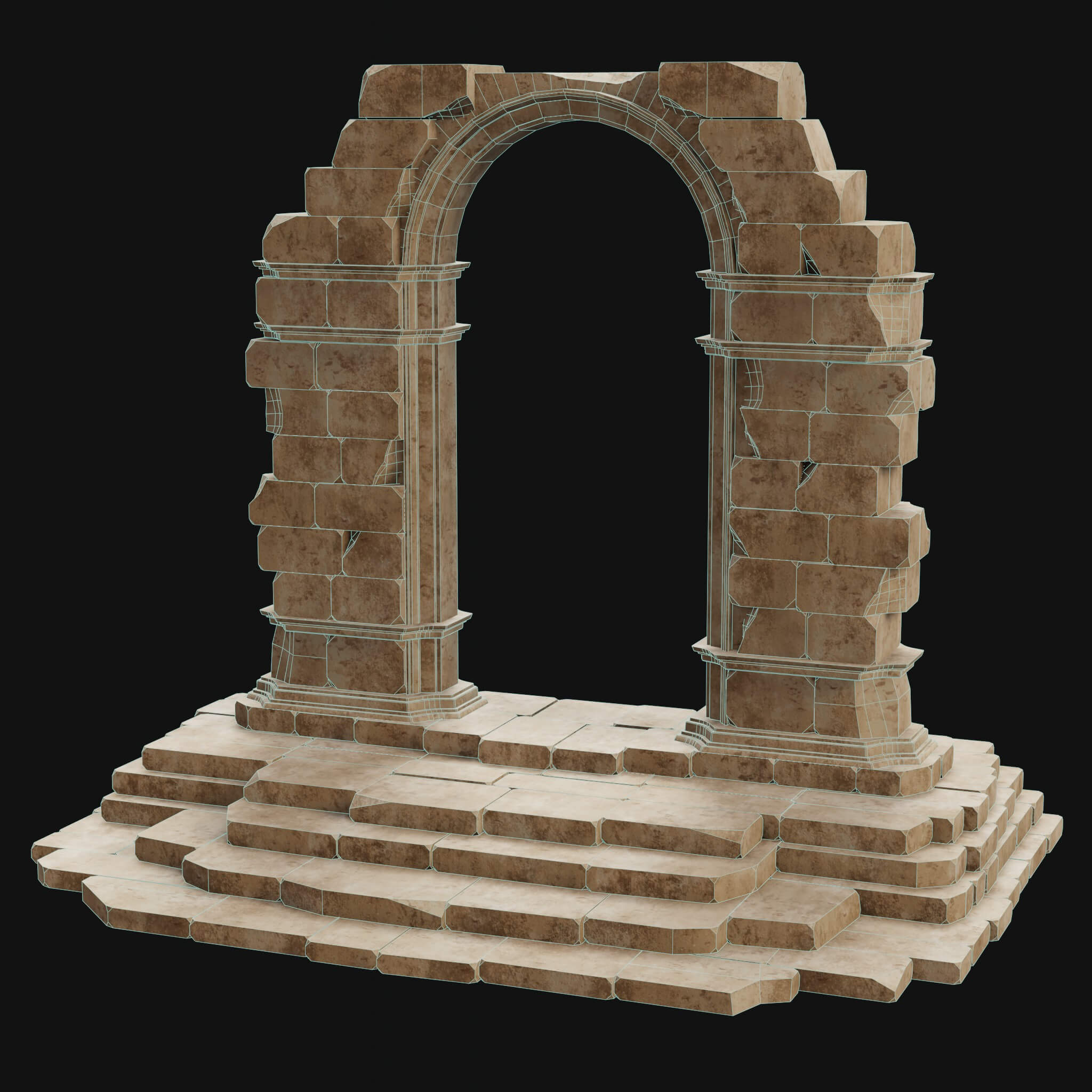 Ancient Ruin Temple Tomb Collection - 3D Model by Enterables