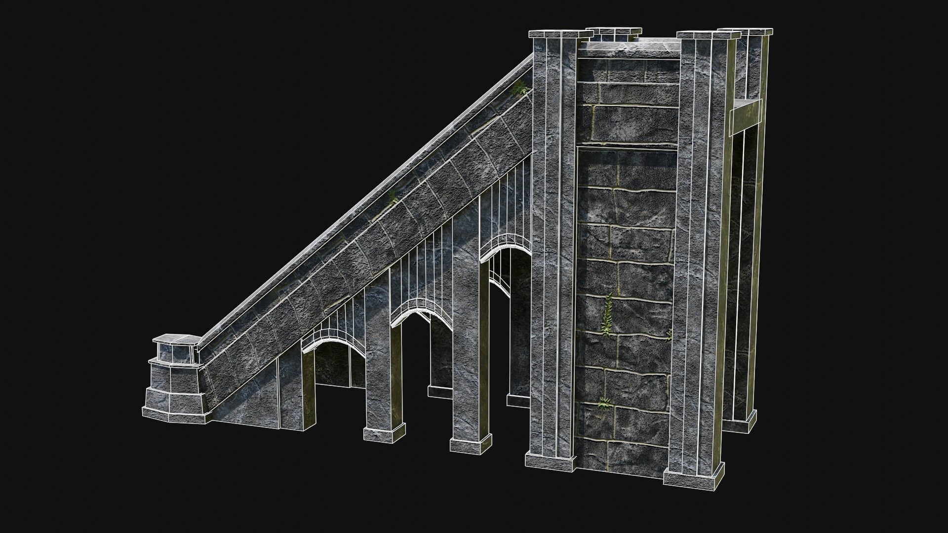 Ancient Stairs Collection - 3D Model by Enterables