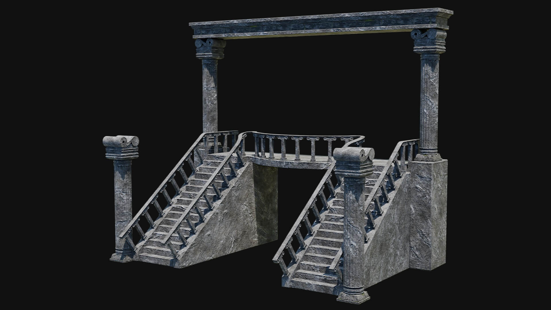 Ancient Stairs Collection - 3D Model by Enterables