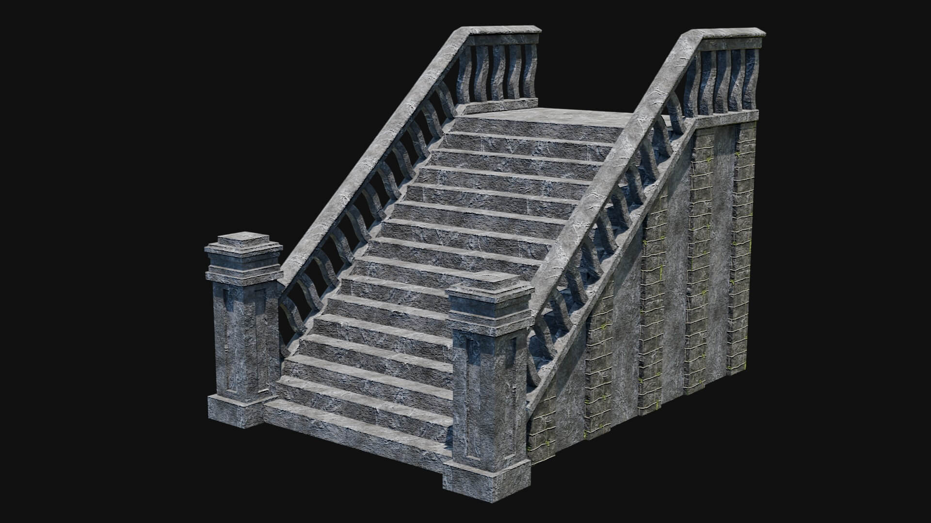Ancient Stairs Collection - 3D Model by Enterables