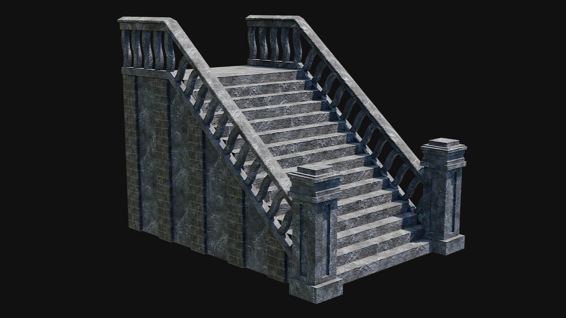 Ancient Stairs Collection - 3D Model by Enterables
