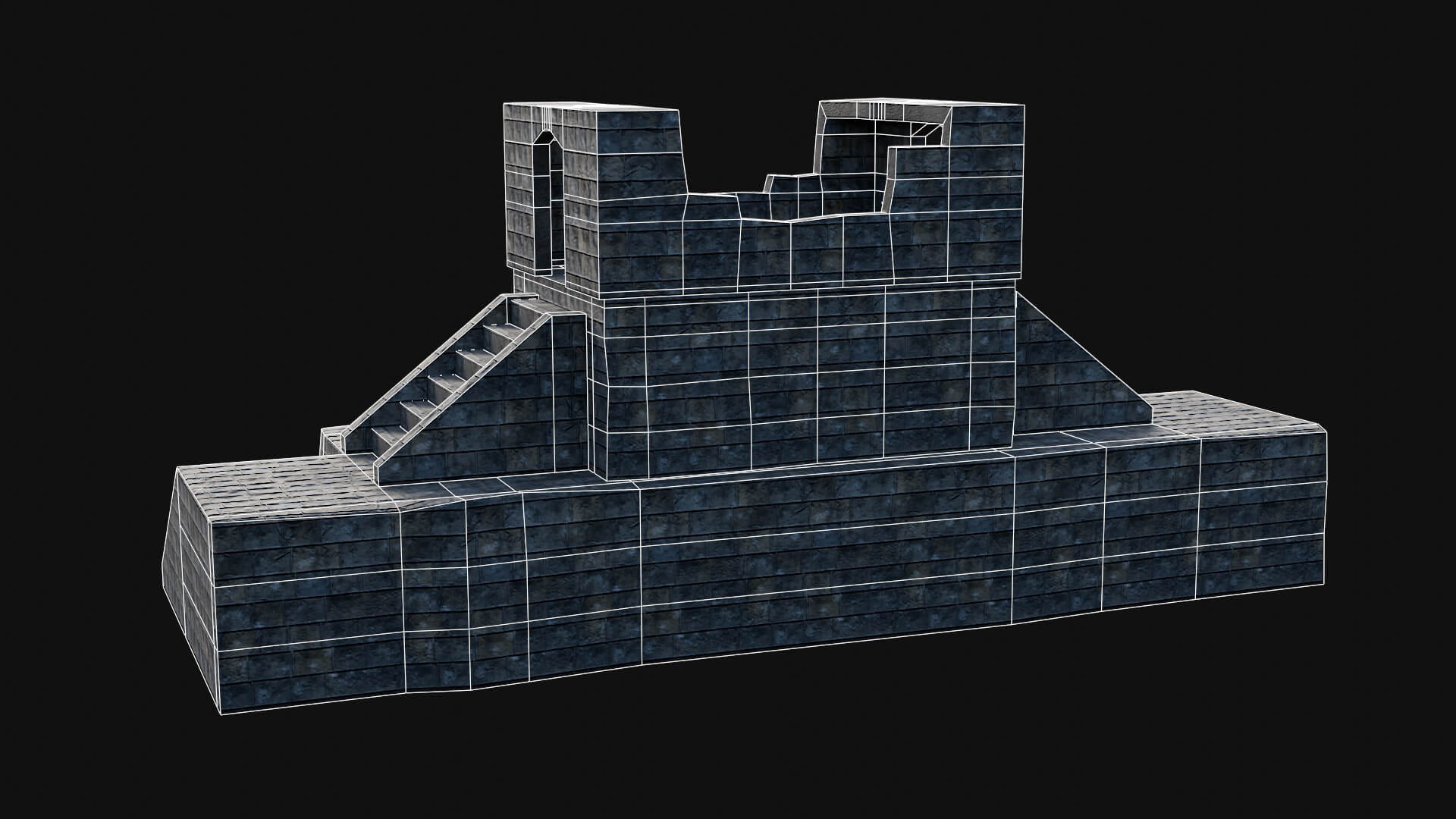 Ancient Stone Buildings - 3D Model by Enterables