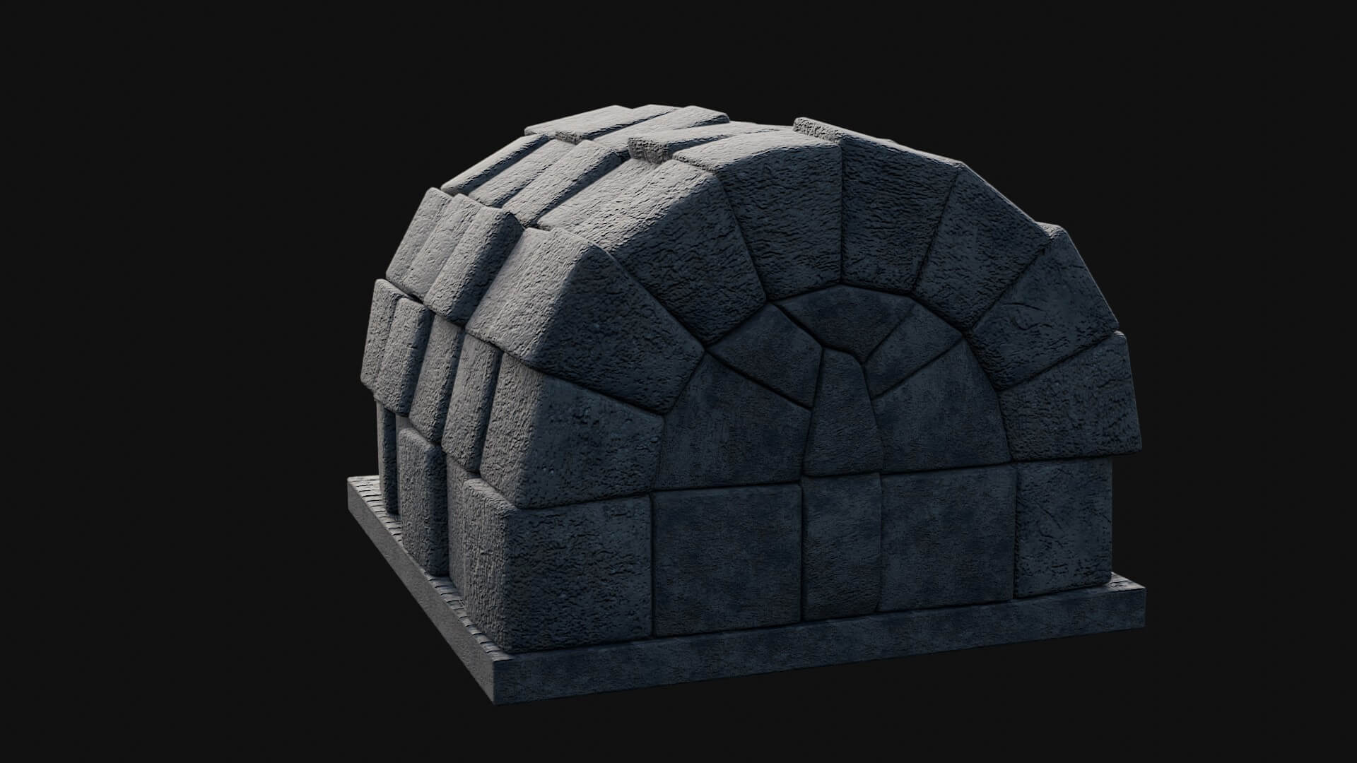 Ancient Stone Buildings - 3D Model by Enterables