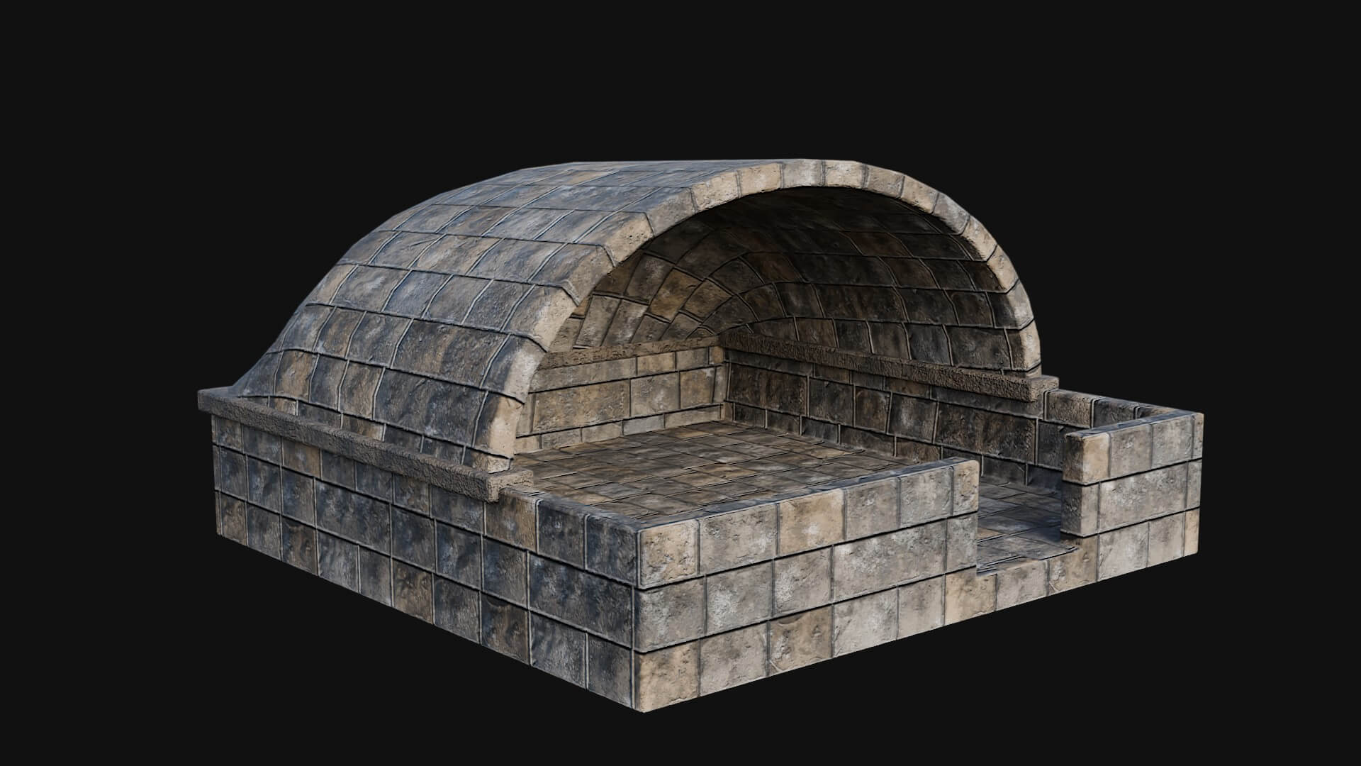Ancient Stone Buildings - 3D Model by Enterables