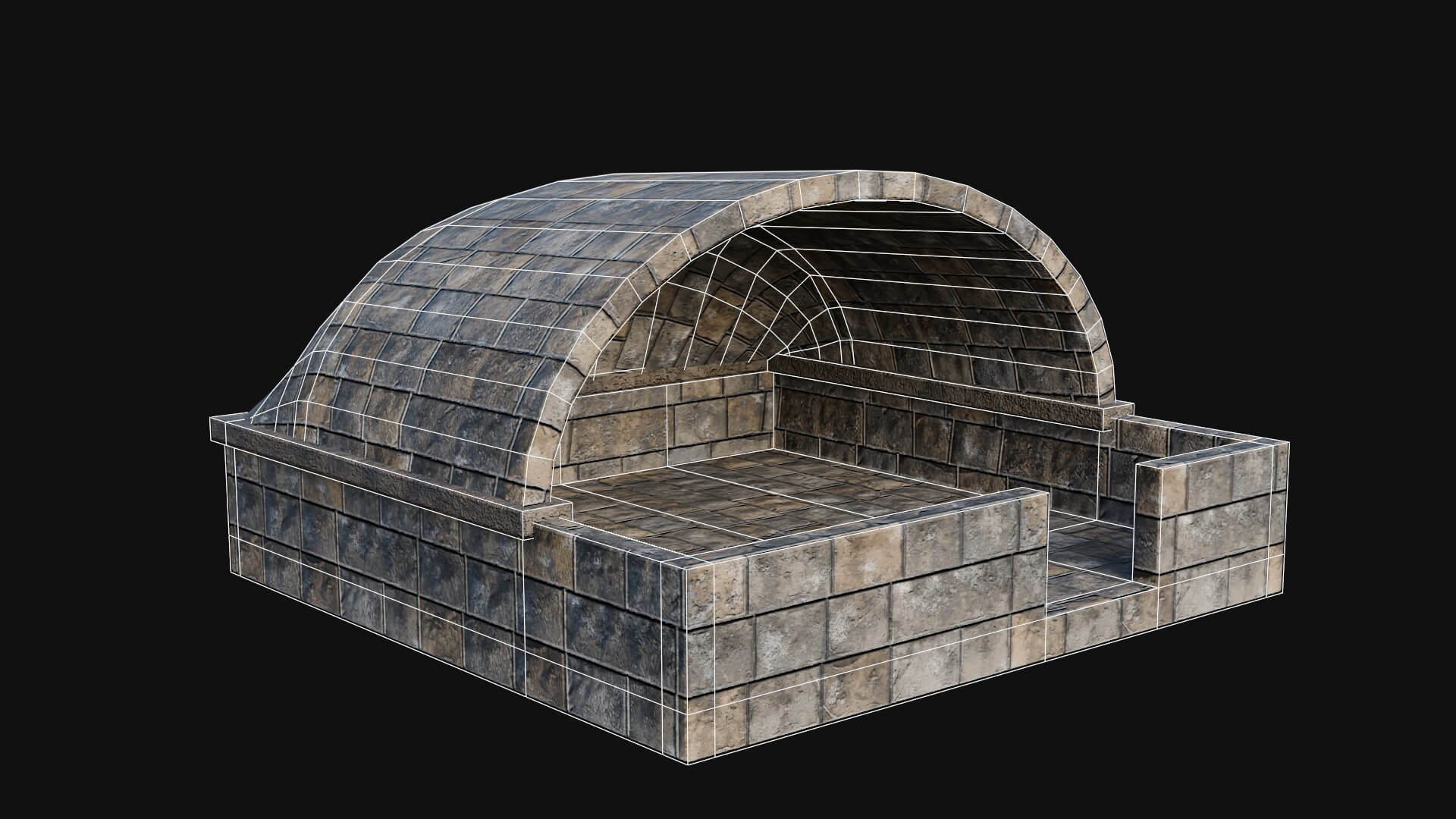 Ancient Stone Buildings - 3D Model by Enterables