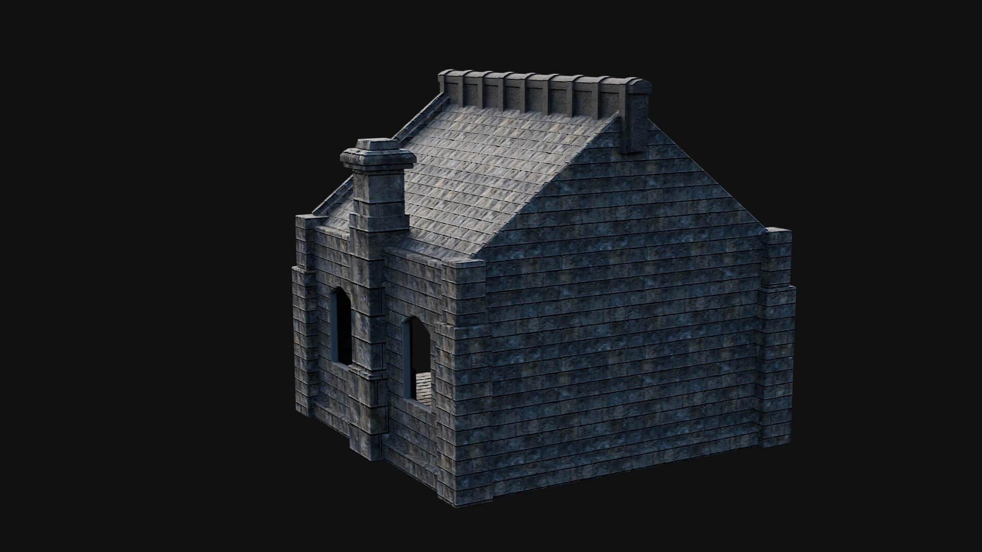 Ancient Stone Buildings - 3D Model by Enterables