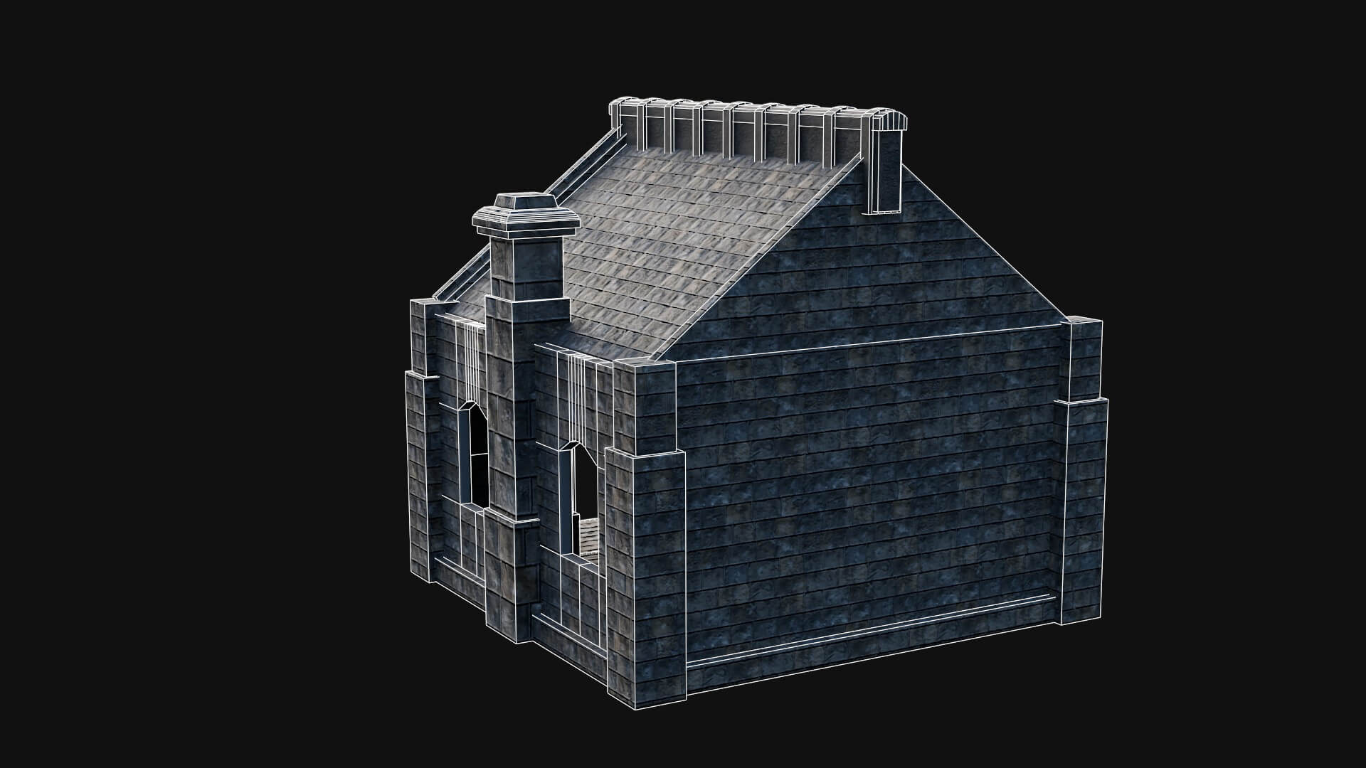 Ancient Stone Buildings - 3D Model by Enterables