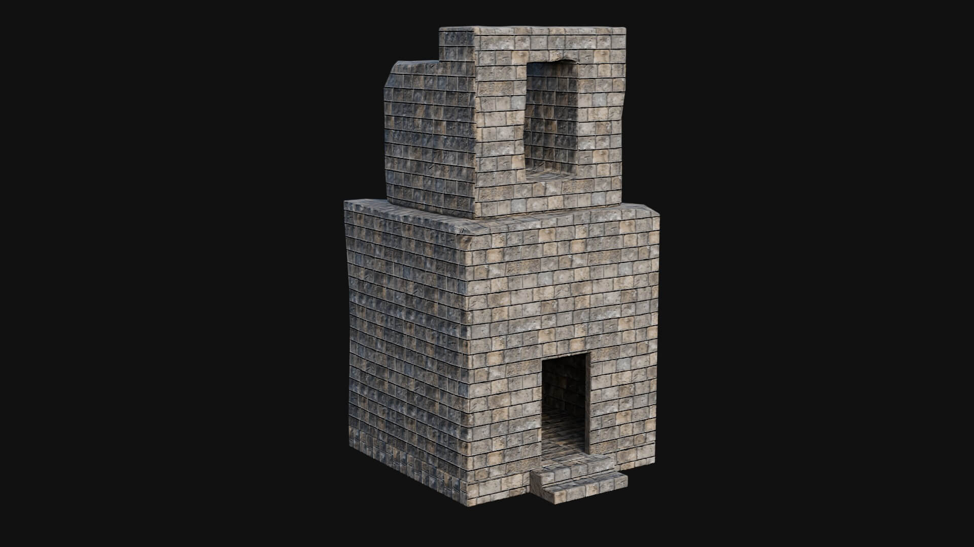Ancient Stone Buildings - 3D Model by Enterables