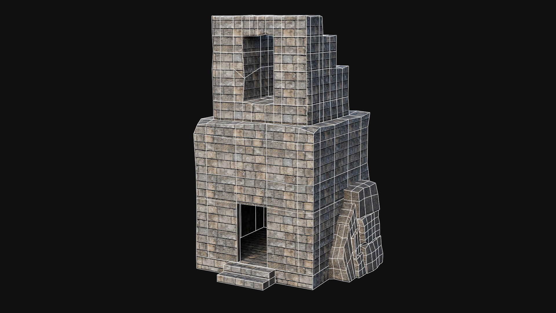 Ancient Stone Buildings - 3D Model by Enterables