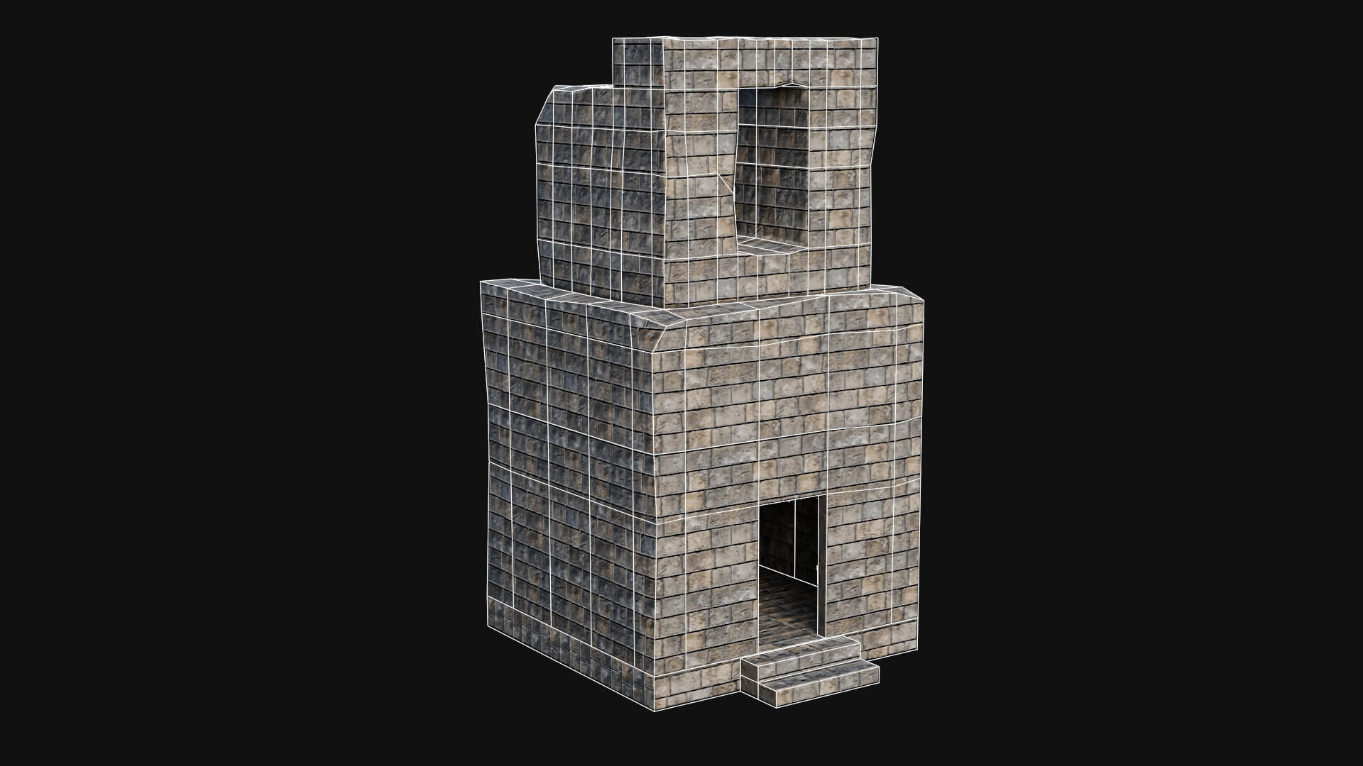 Ancient Stone Buildings - 3D Model by Enterables