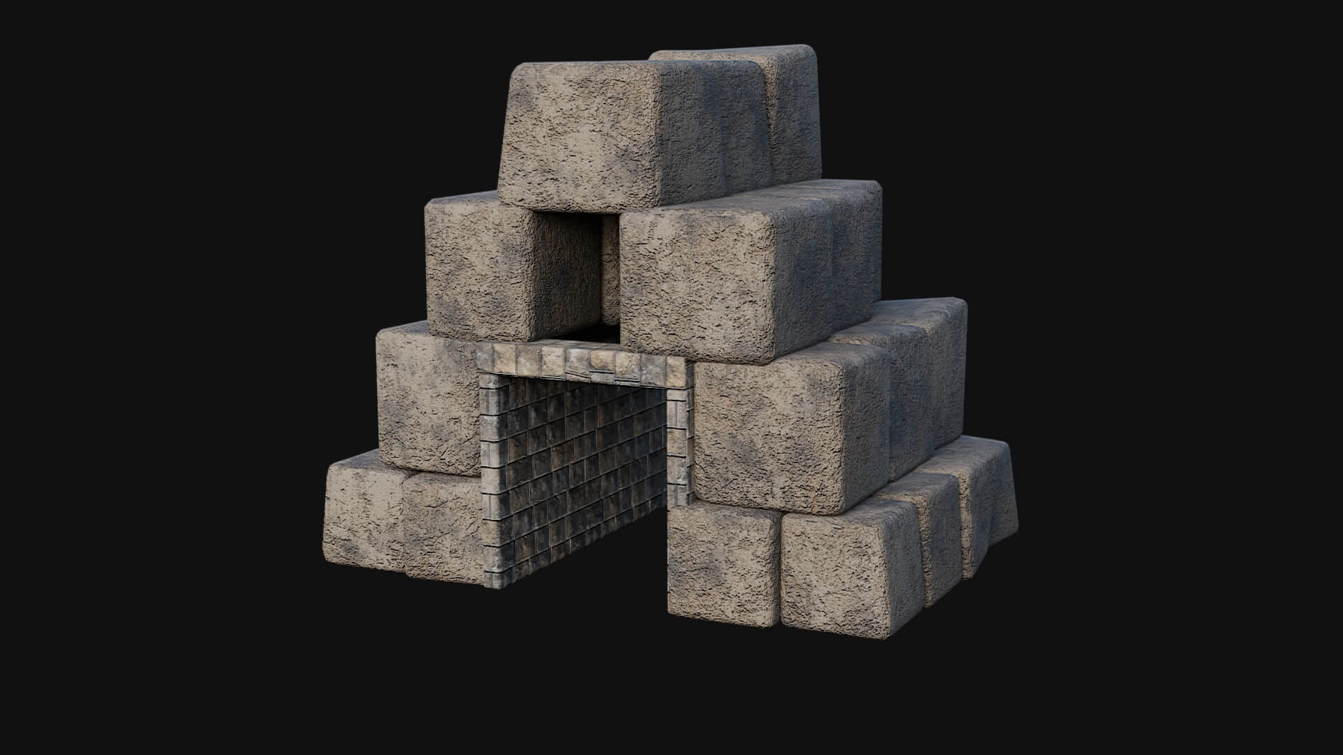 Ancient Stone Buildings - 3D Model by Enterables