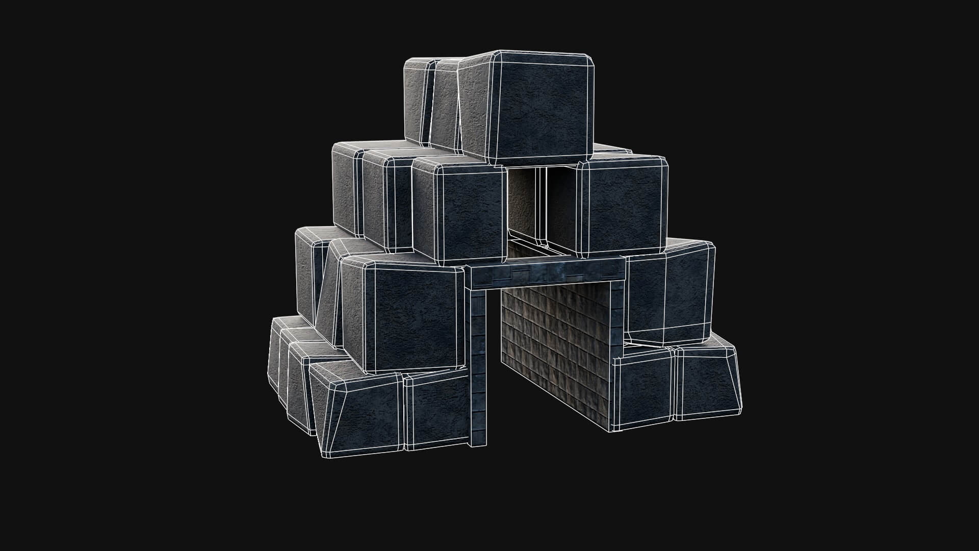 Ancient Stone Buildings - 3D Model by Enterables
