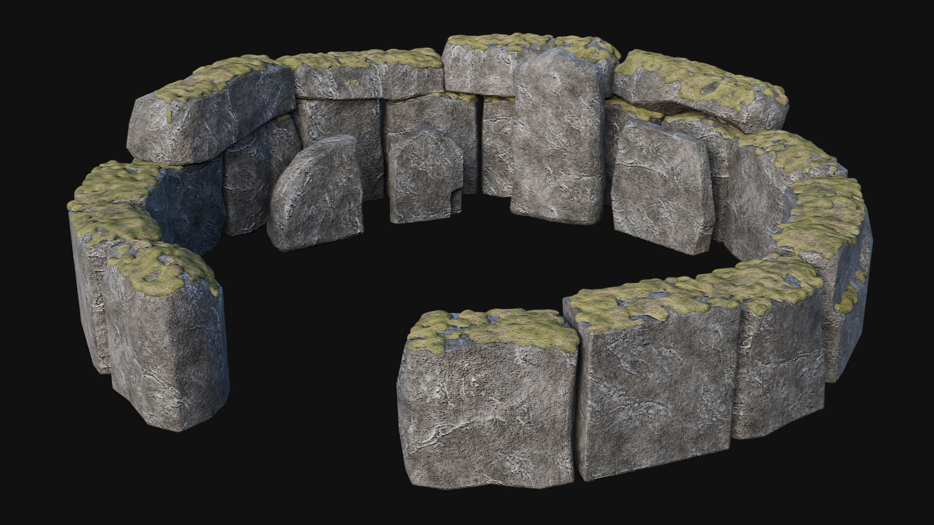 Ancient Stone Circles - 3D Model by Enterables