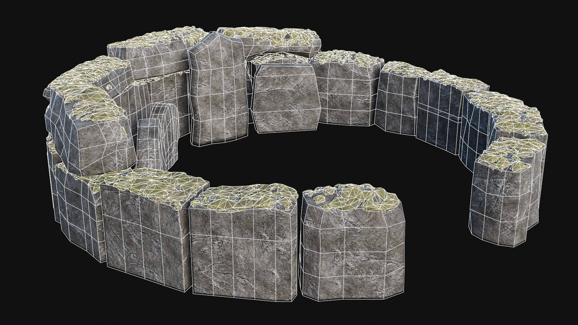 Ancient Stone Circles - 3D Model by Enterables