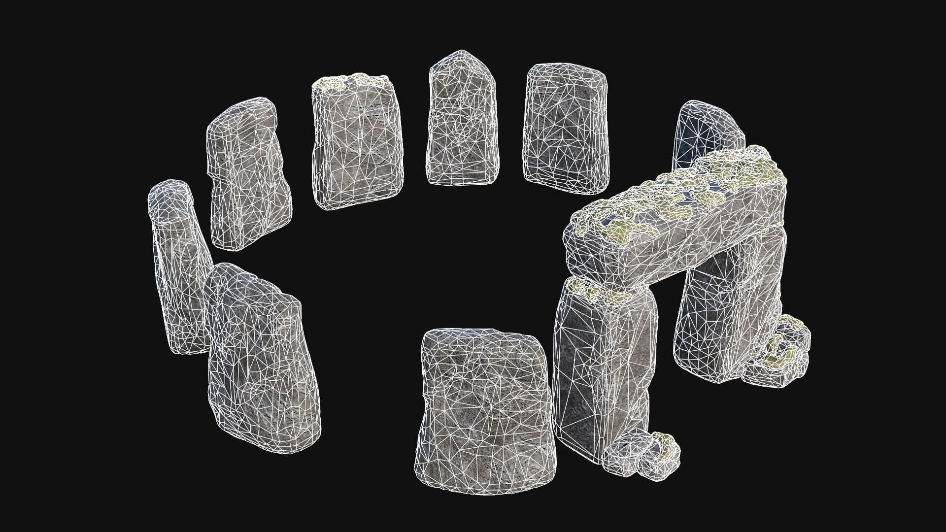 Ancient Stone Circles - 3D Model by Enterables