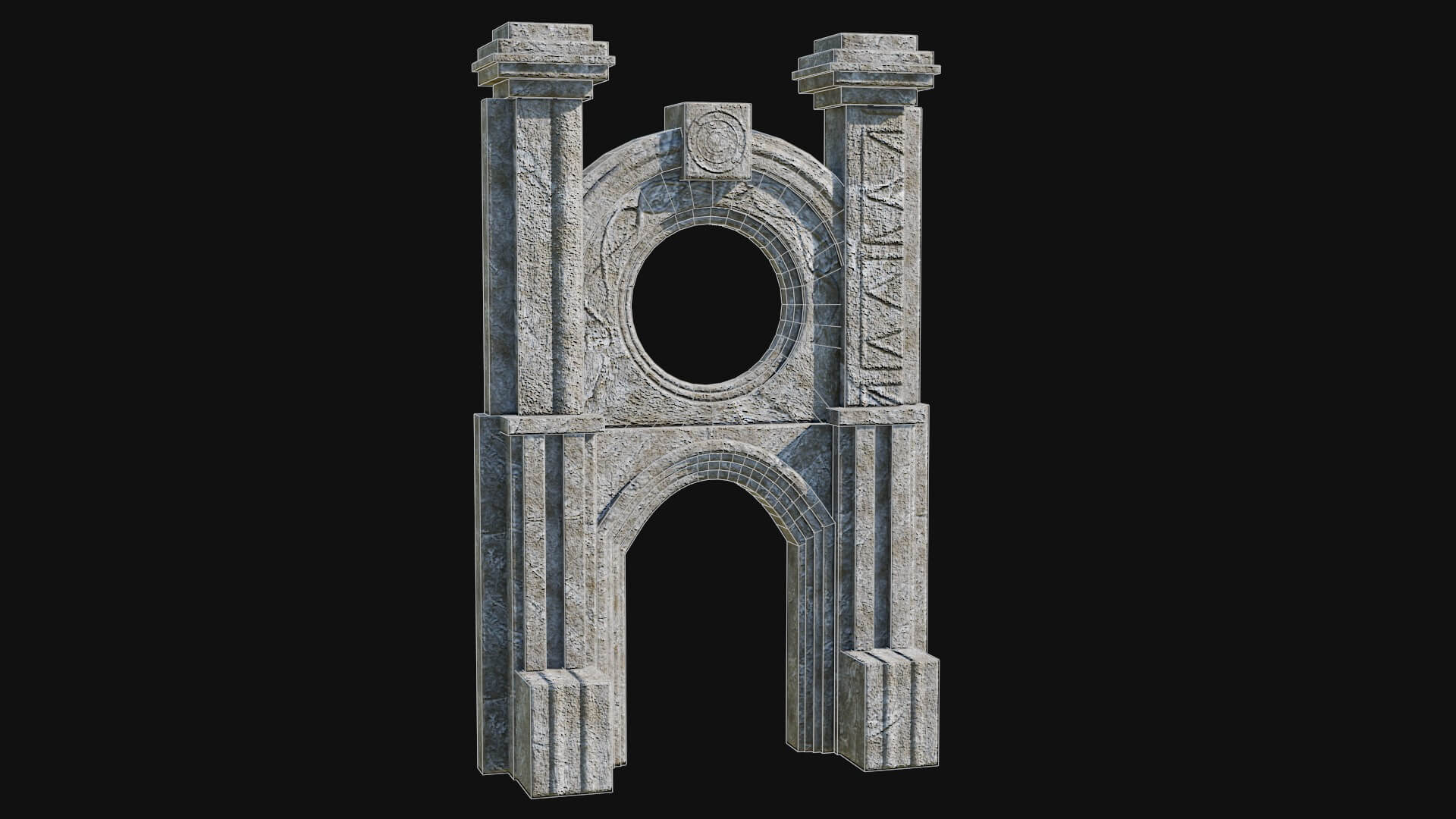Ancient Stone Portals Collection - 3D Model by Enterables