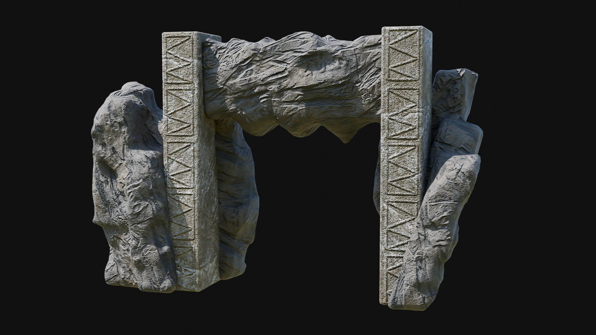 Ancient Stone Portals Collection - 3D Model by Enterables