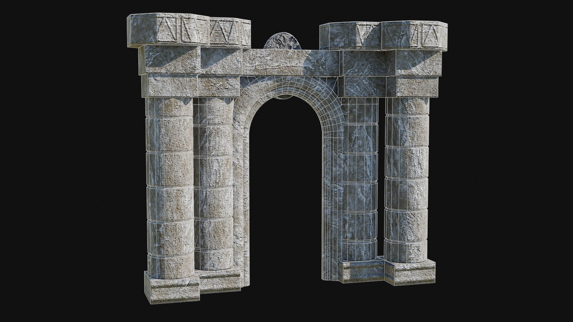 Ancient Stone Portals Collection - 3D Model by Enterables