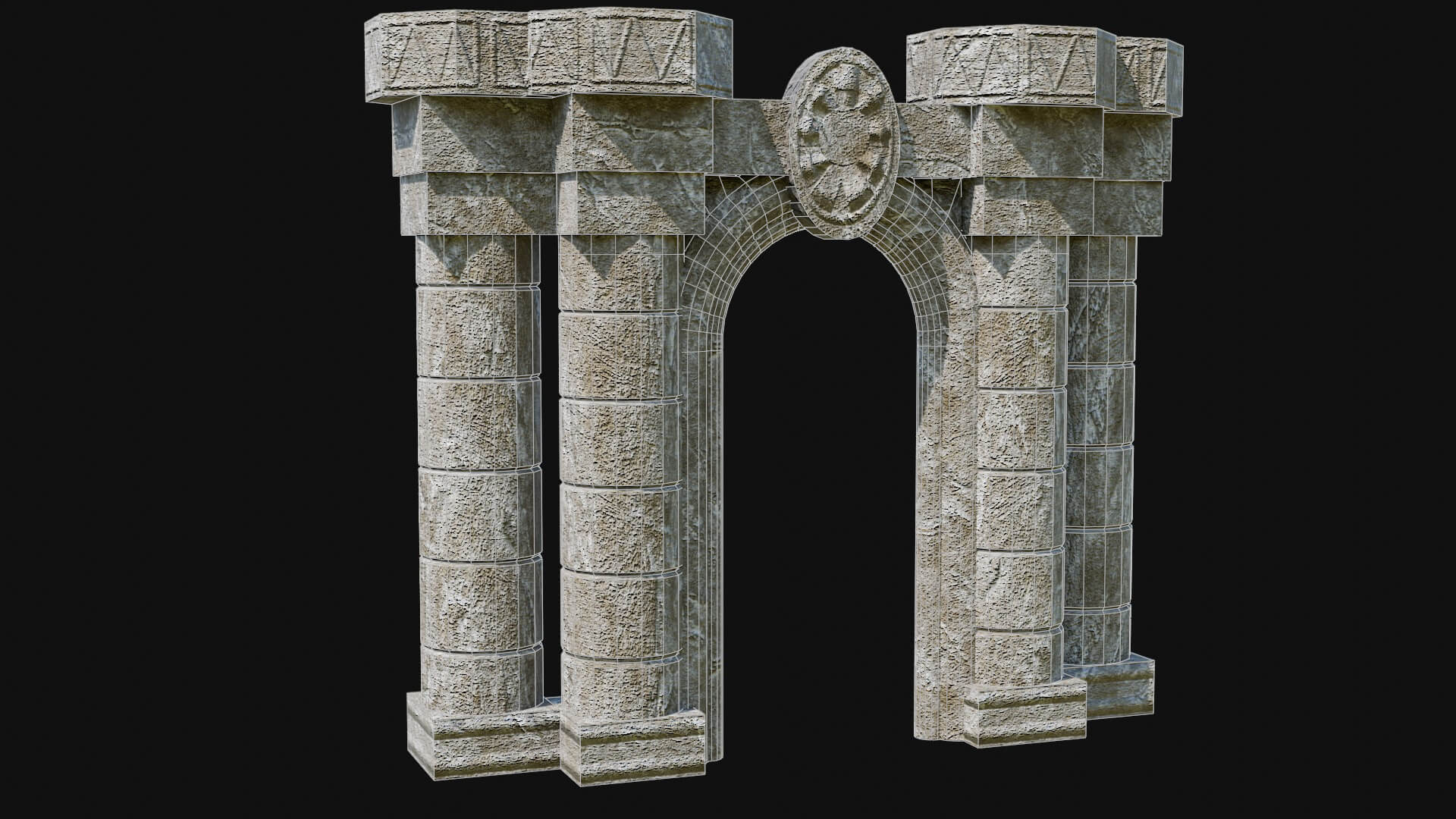 Ancient Stone Portals Collection - 3D Model by Enterables