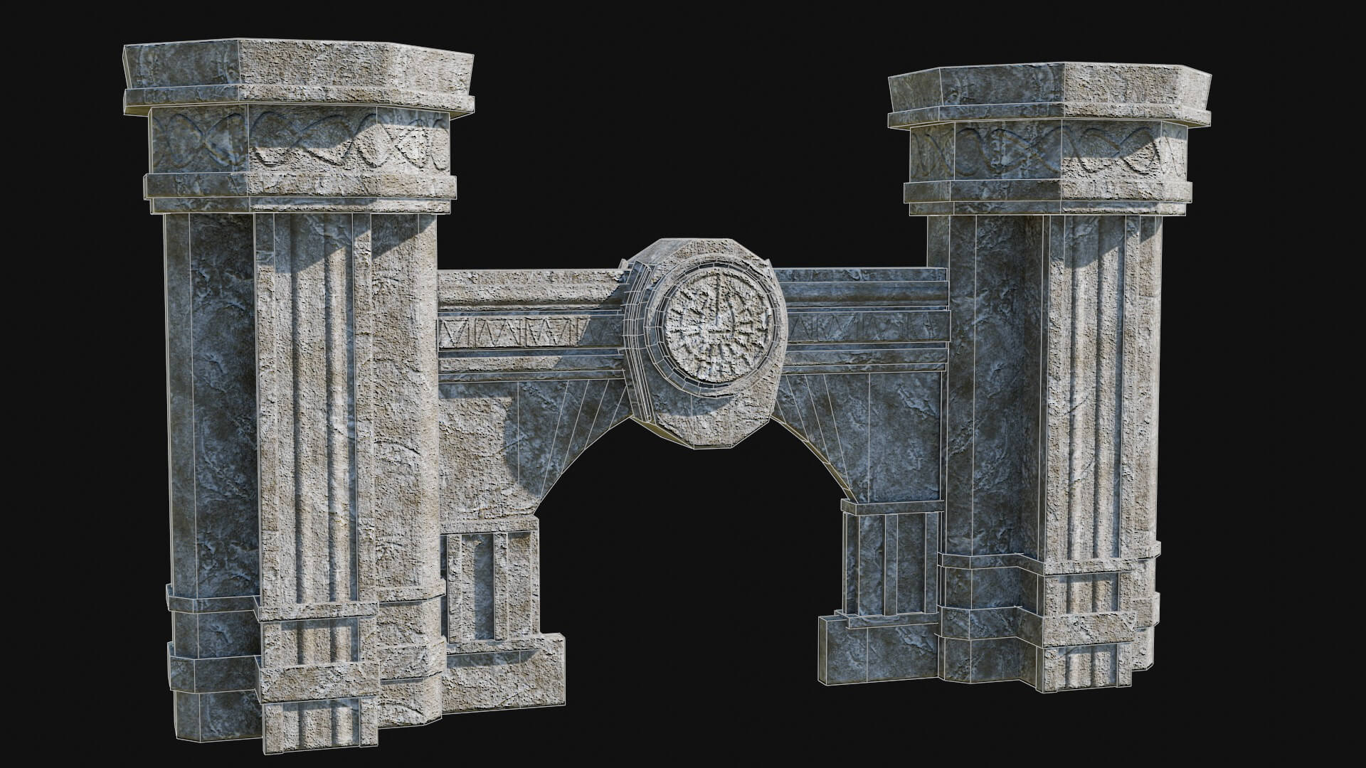 Ancient Stone Portals Collection - 3D Model by Enterables