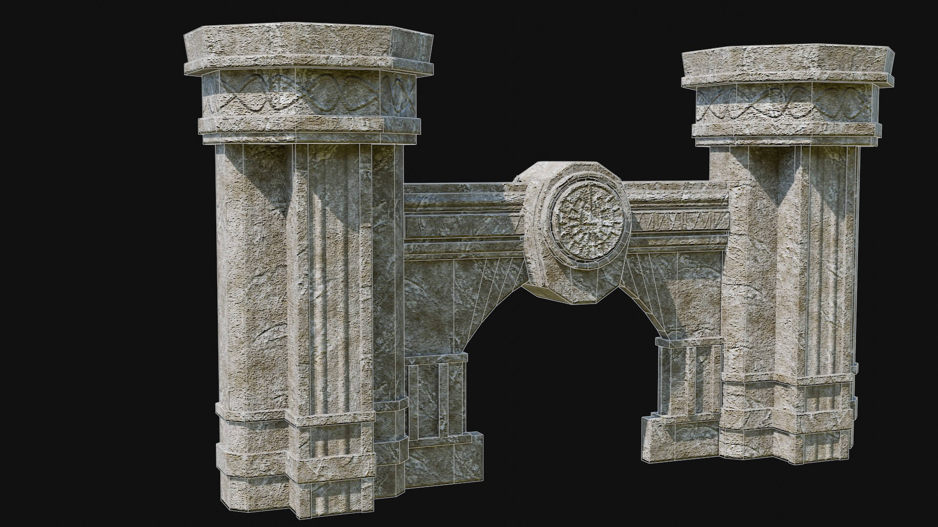 Ancient Stone Portals Collection - 3D Model by Enterables