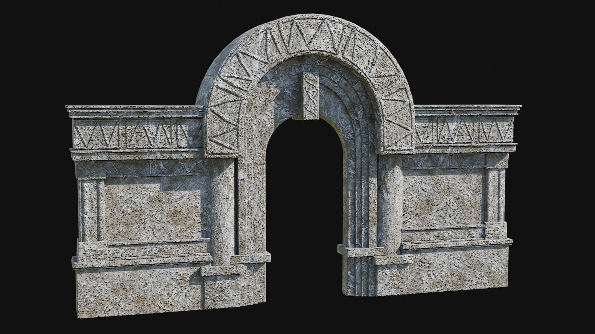 Ancient Stone Portals Collection - 3D Model by Enterables