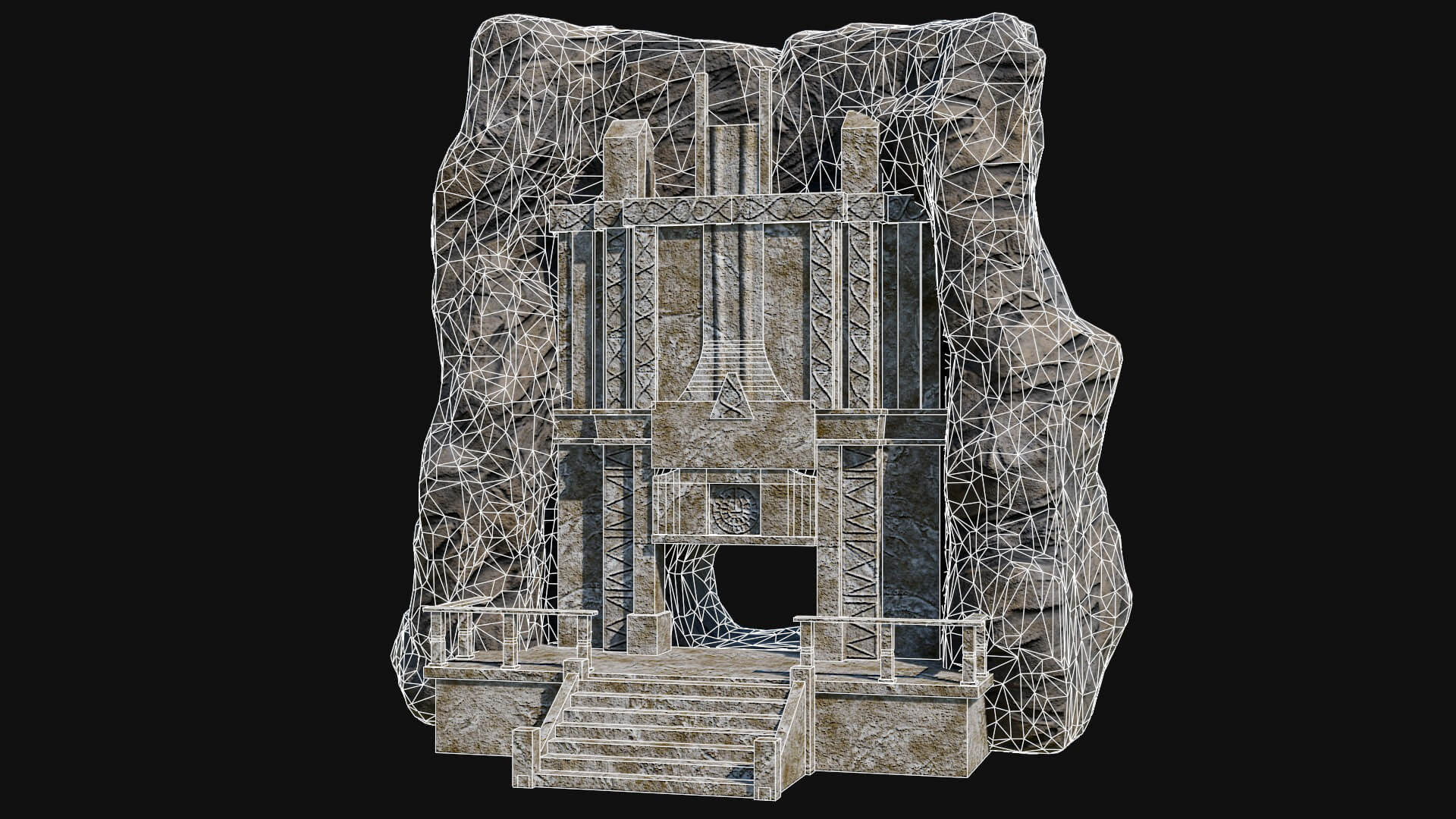 Ancient Temple Entrance Collection - 3D Model by Enterables