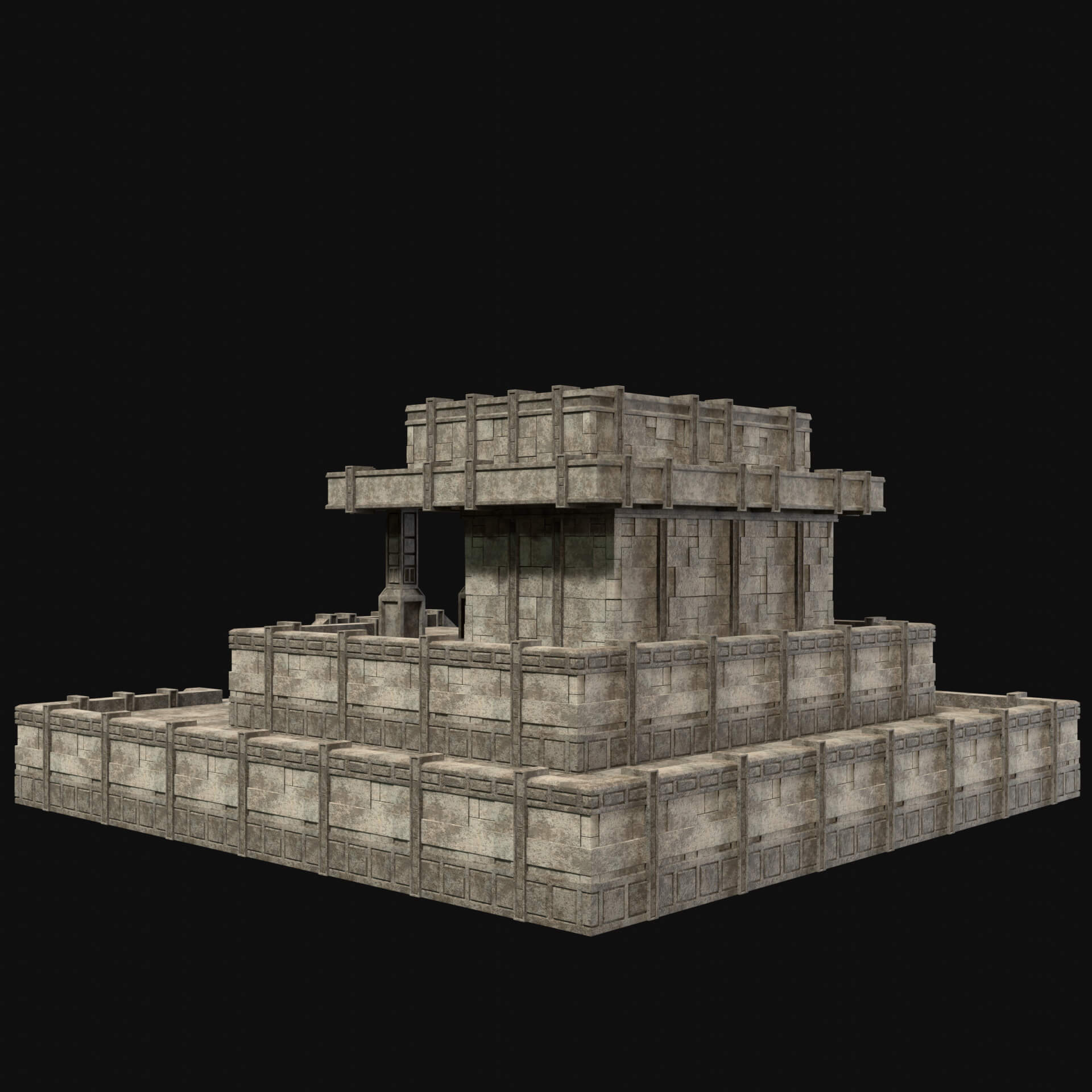 Ancient Temple Tomb Ruin Collection - 3D Model by Enterables