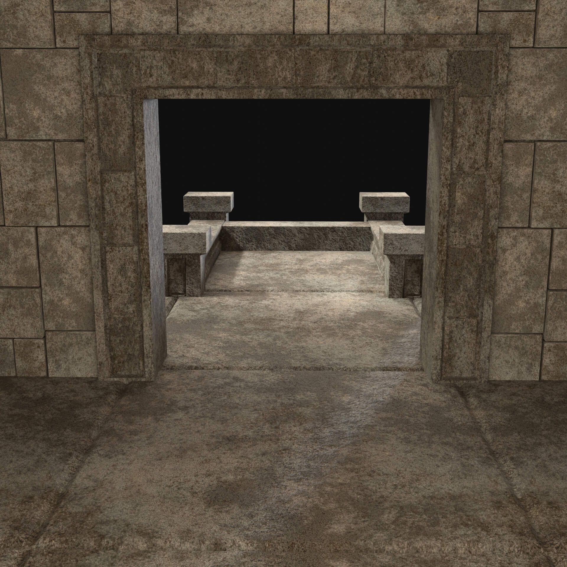 Ancient Temple Tomb Ruin Collection - 3D Model by Enterables