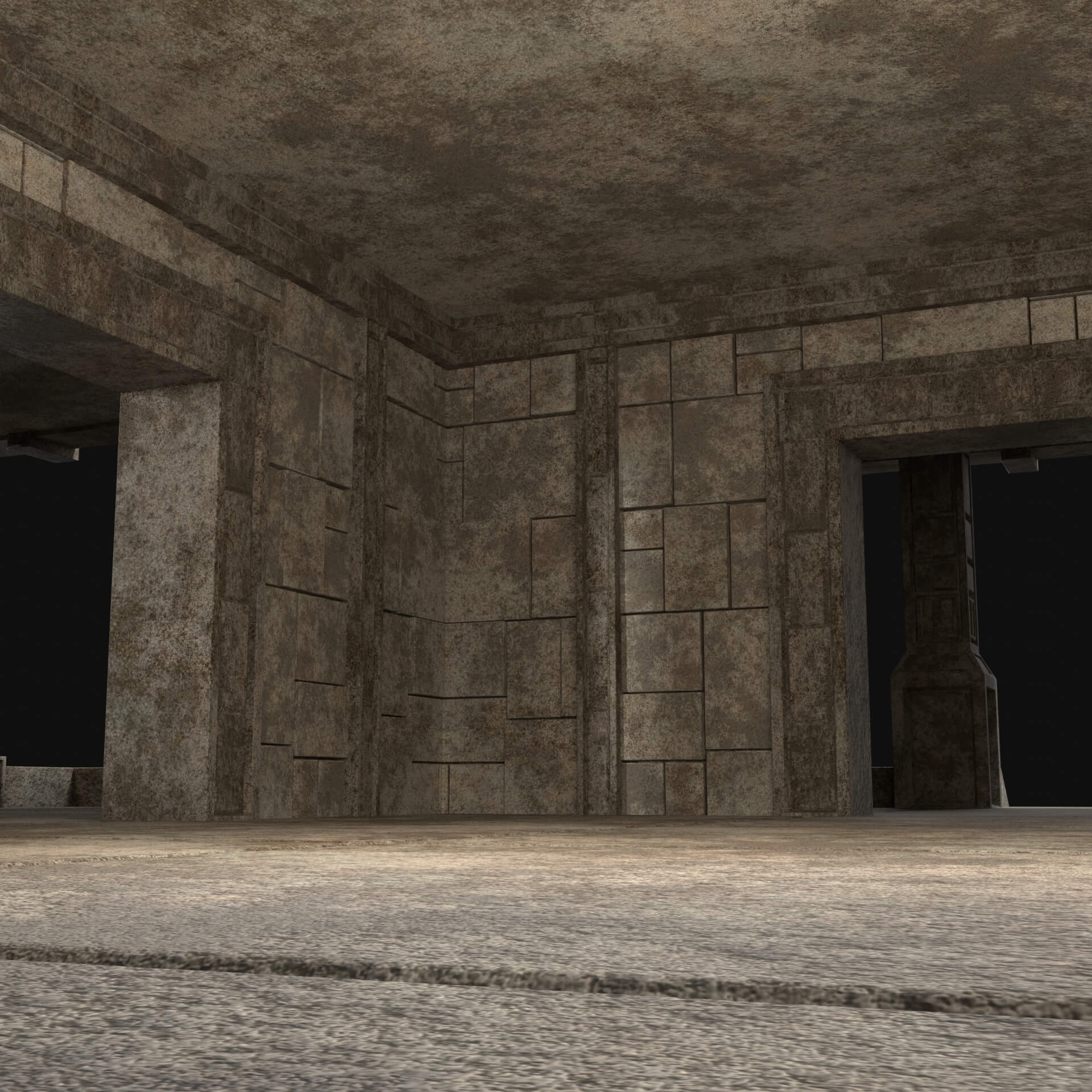 Ancient Temple Tomb Ruin Collection - 3D Model by Enterables