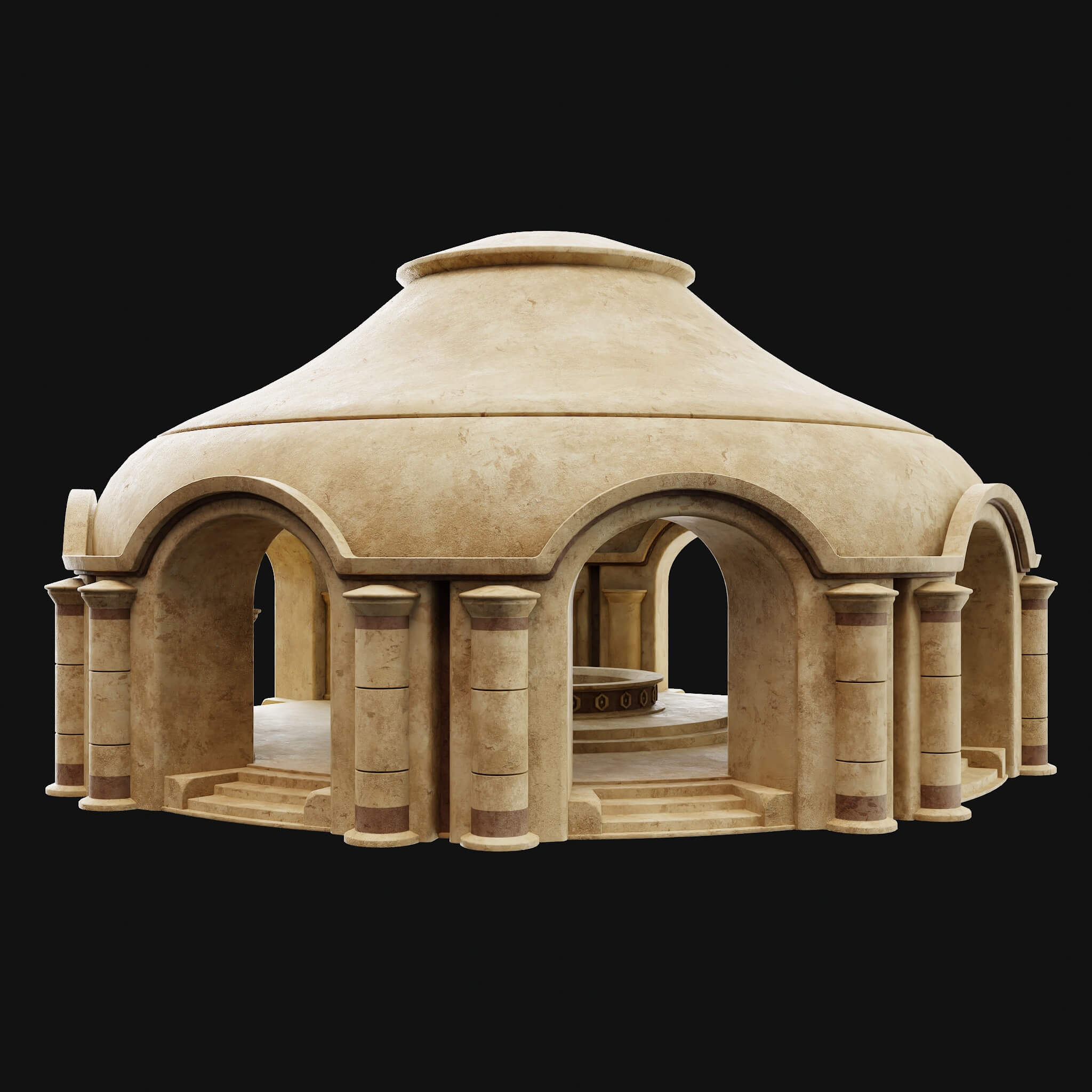 Ancient Urban Utility Building Collection - 3D Model by Enterables